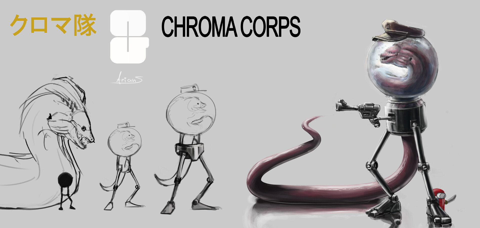 ArtStation - eel boy for chromacorps