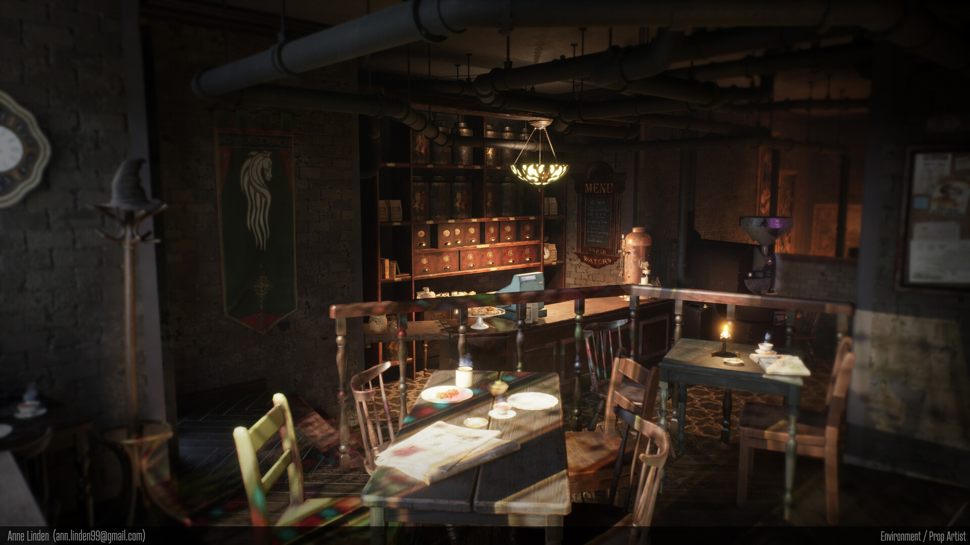 ArtStation - Slightly Magical Coffee Shop