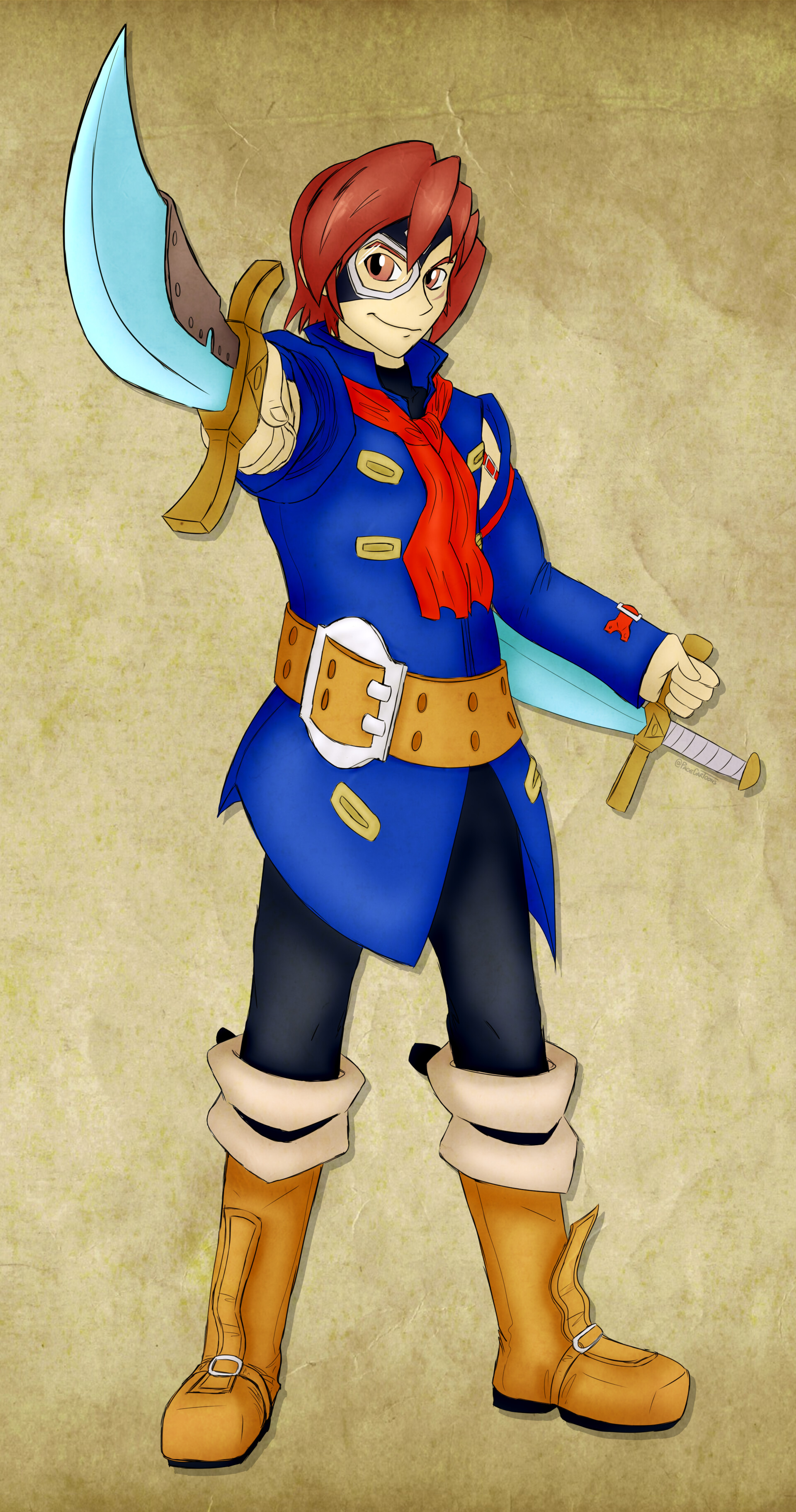 ArtStation - Skies of Arcadia - Vyse (Fanart)