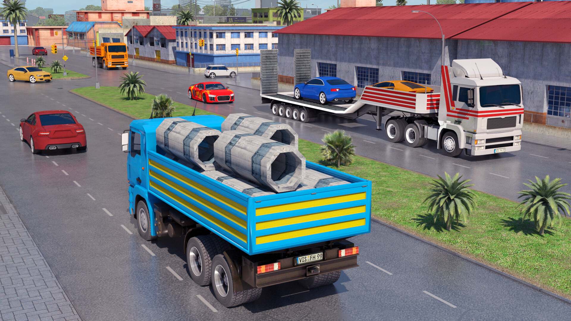 ArtStation - City Cargo Truck 2021-Offraod Truck Simulator