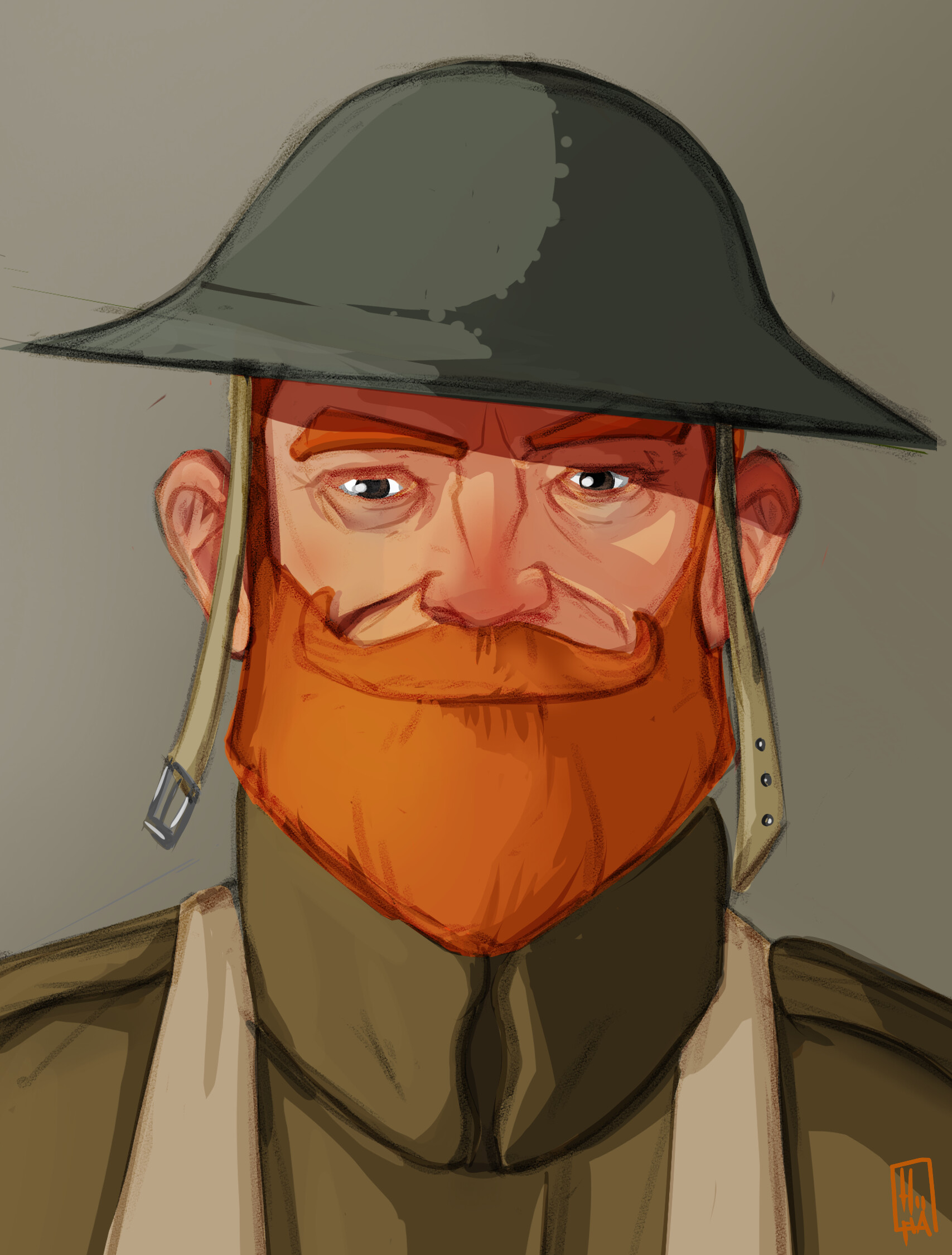ArtStation - 1ww english soldier render test