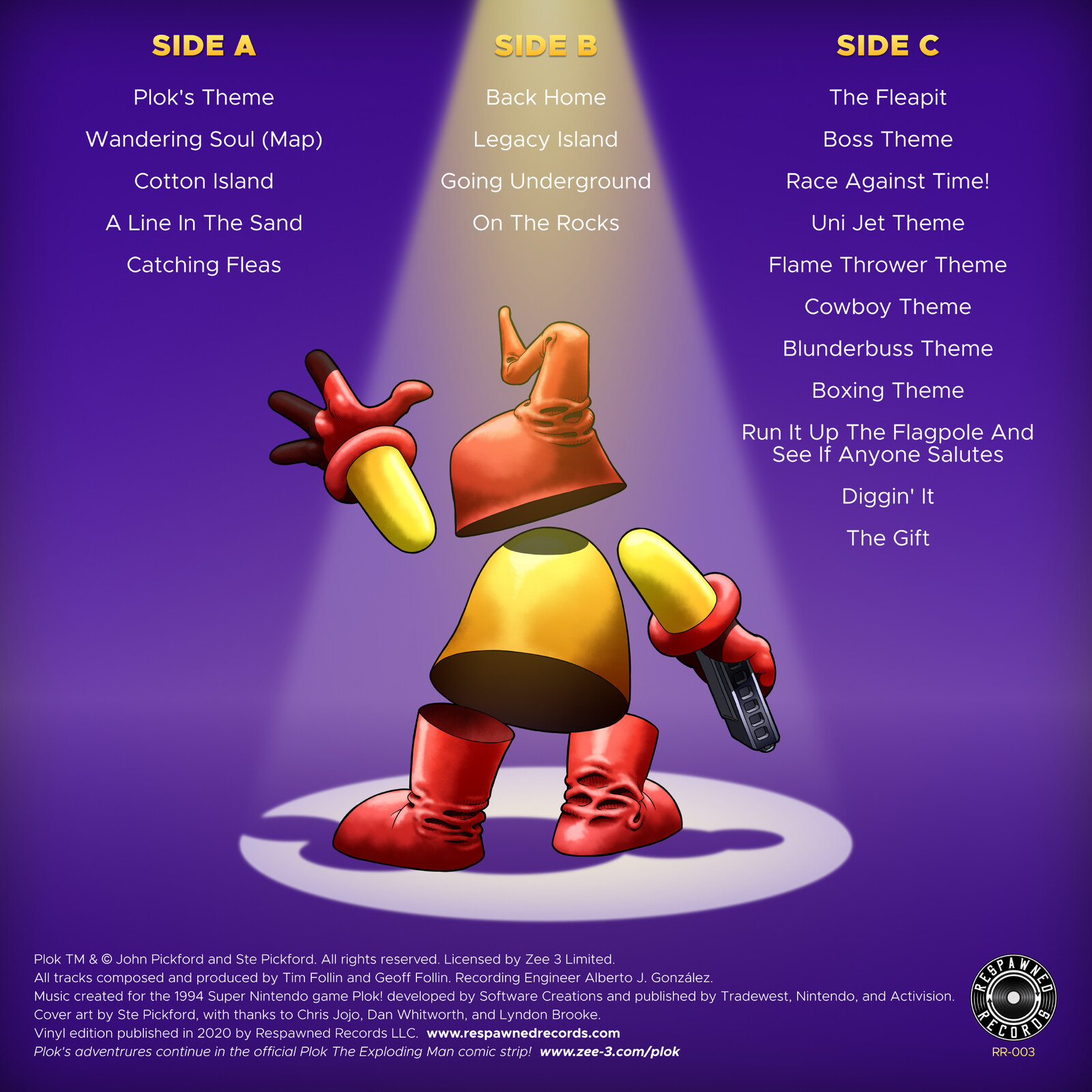 Ste Pickford - Cover art - Plok OST Vinyl