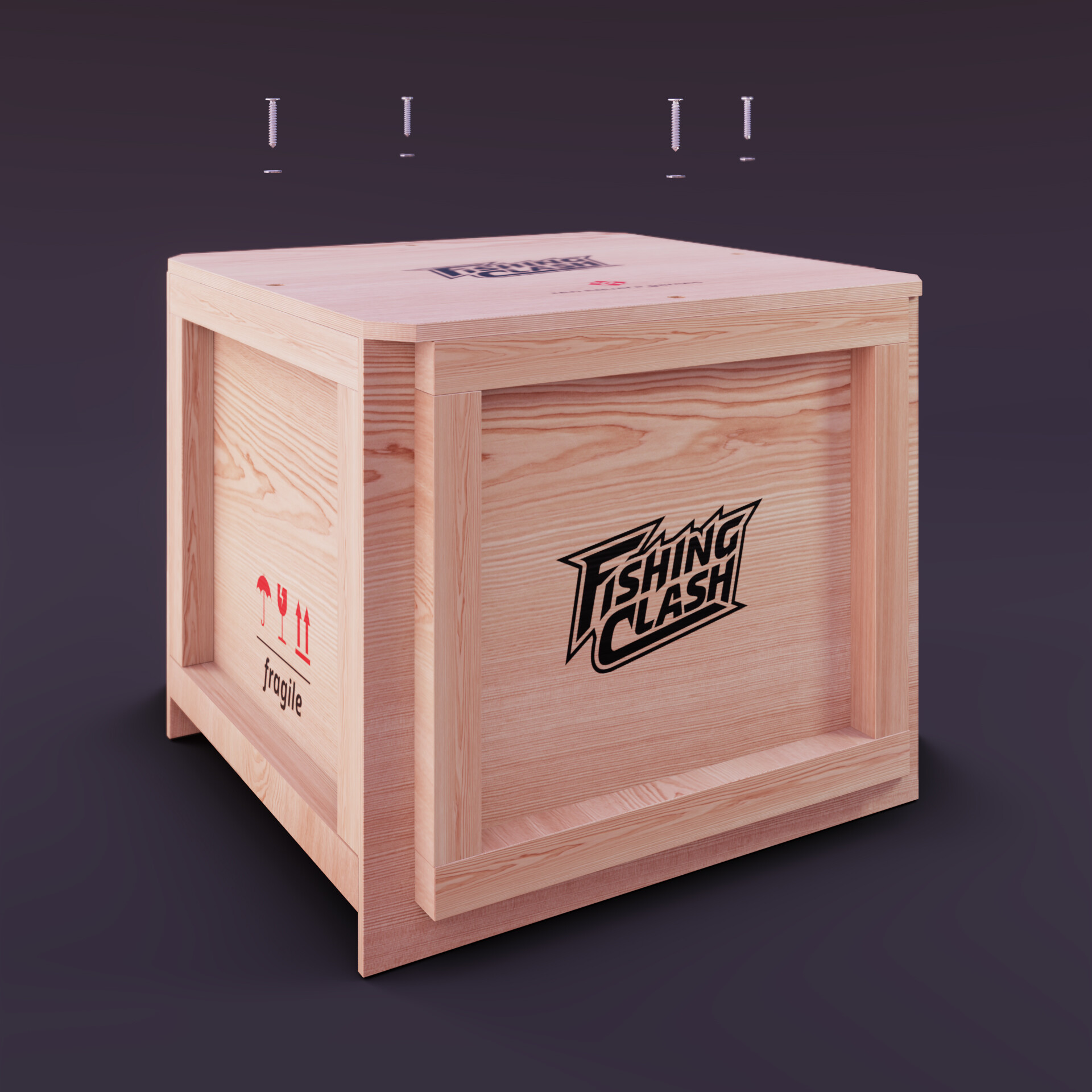 ArtStation - Trophy box for fishing clash game