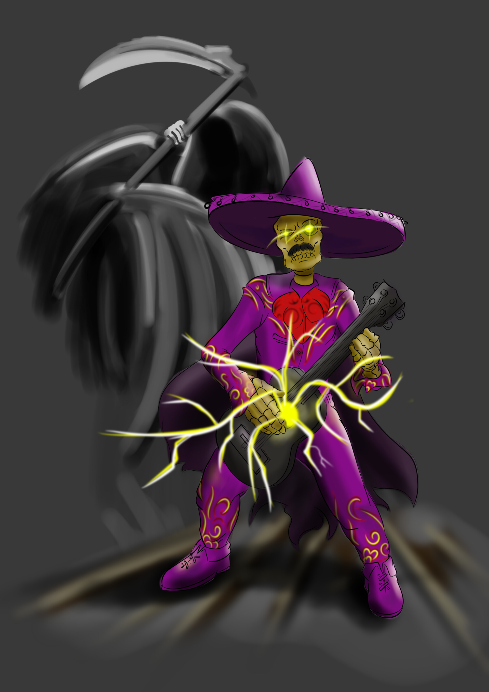 ArtStation - Bard Necromancer skull