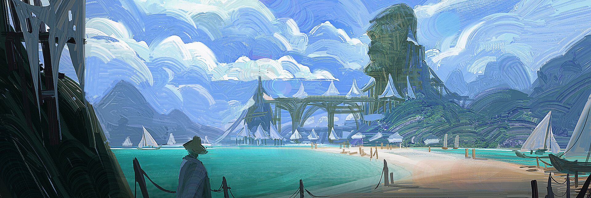 Gabriel Meireles - Curumary Island Project I -exploration sketches.