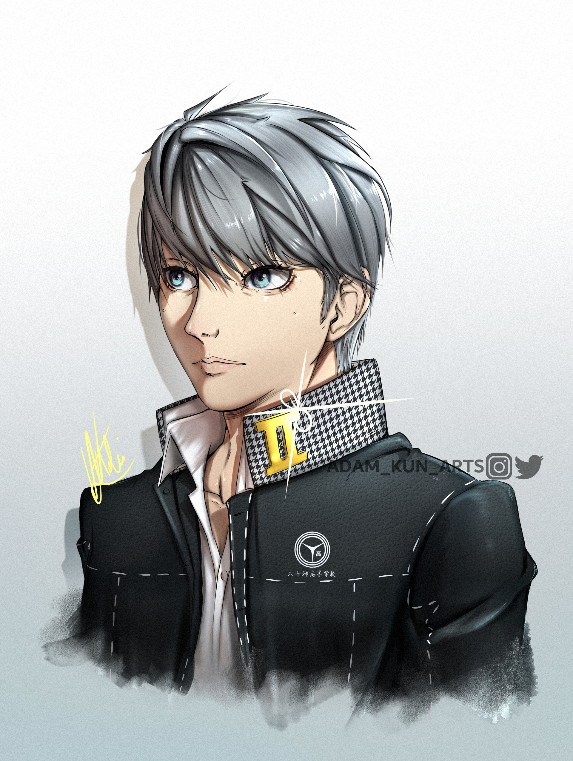Artstation Yu Narukami Portrait