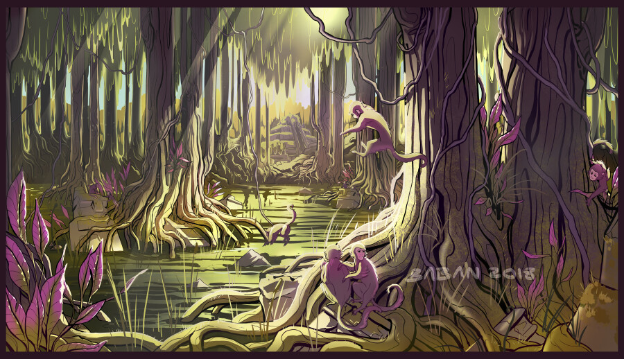 ArtStation - Cell shaded Environment Backgrounds