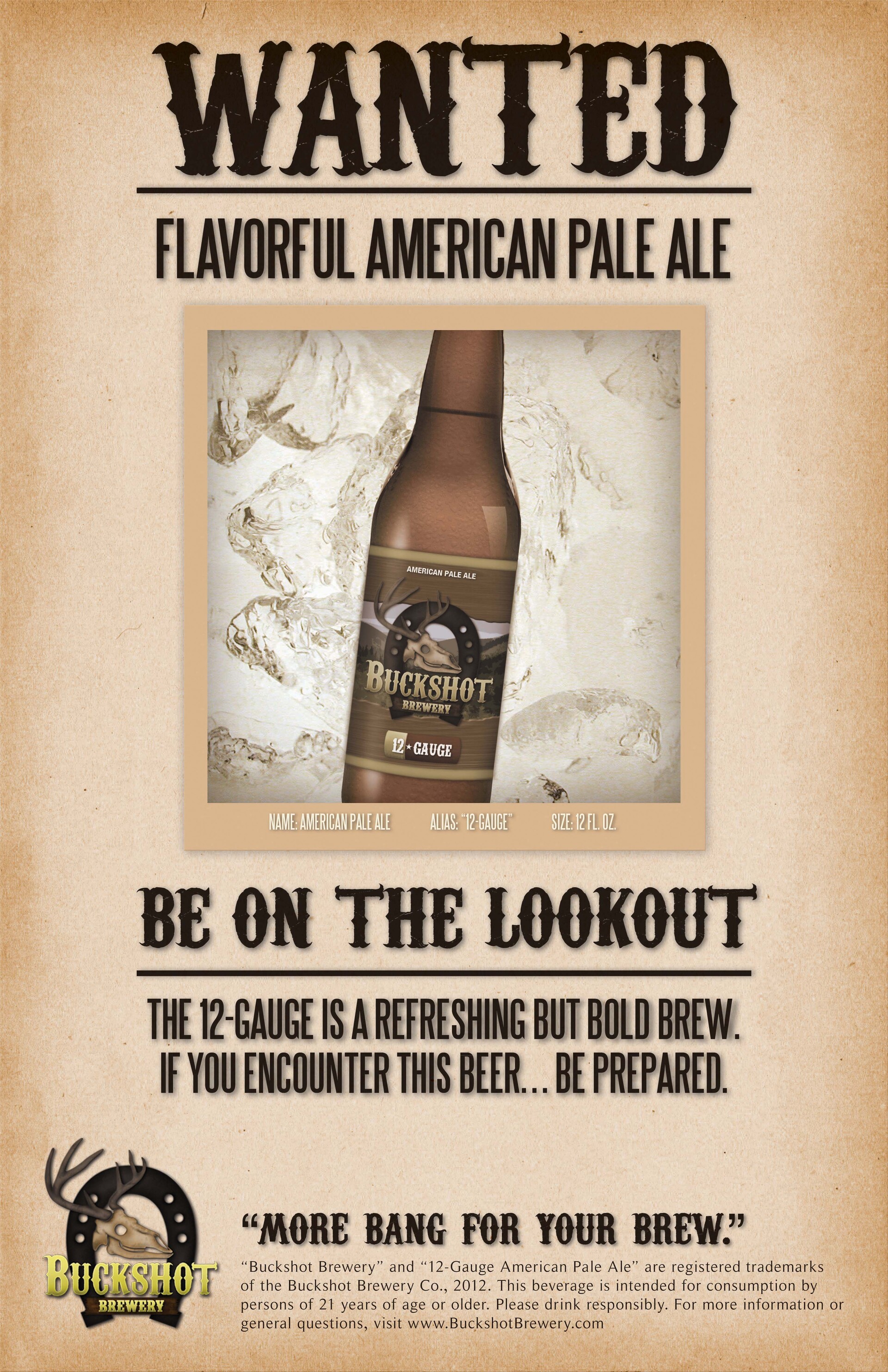 ArtStation - Buckshot Brewery Poster and 6-Pack Bottle Carrier