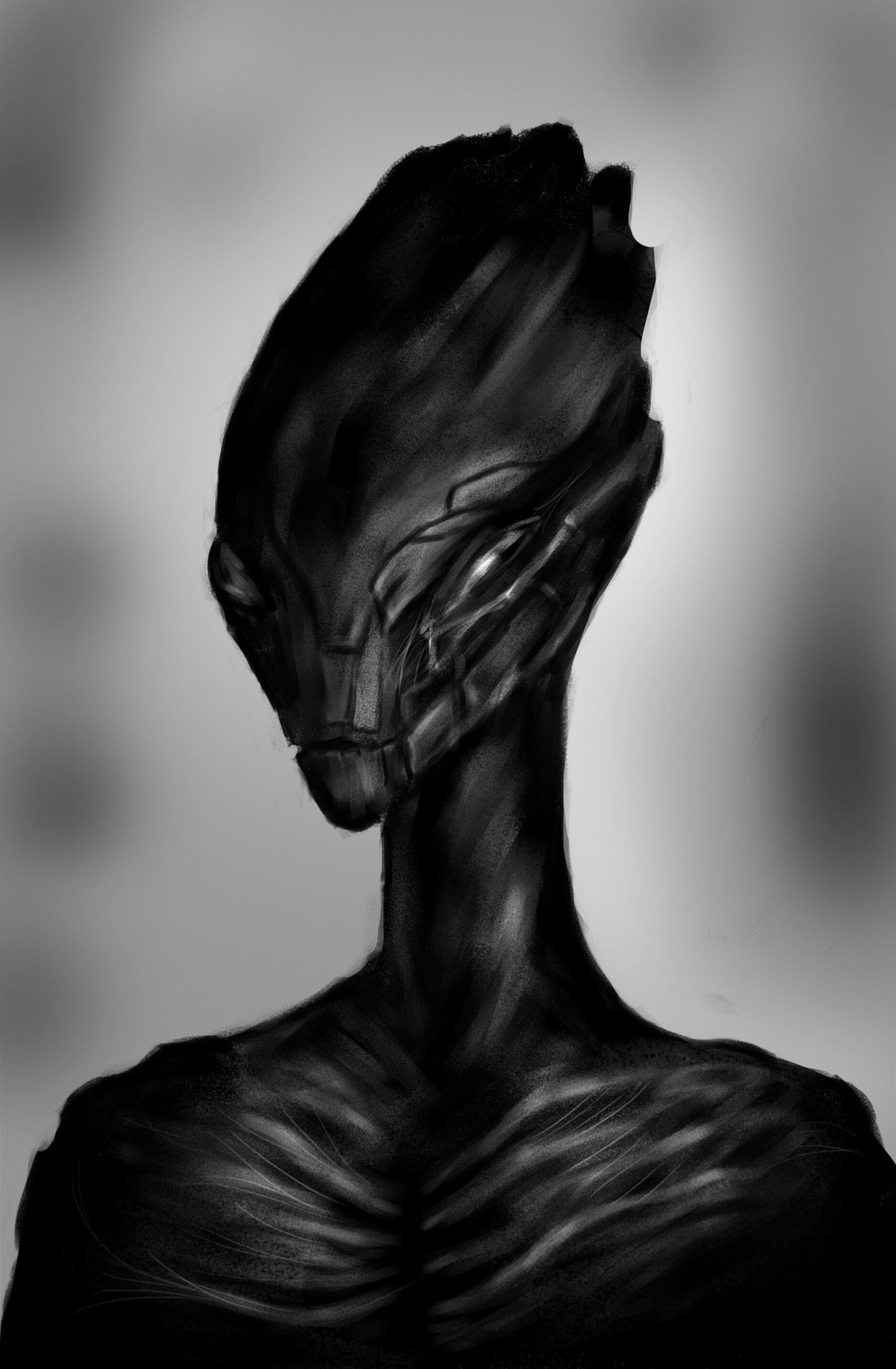 black alien real face