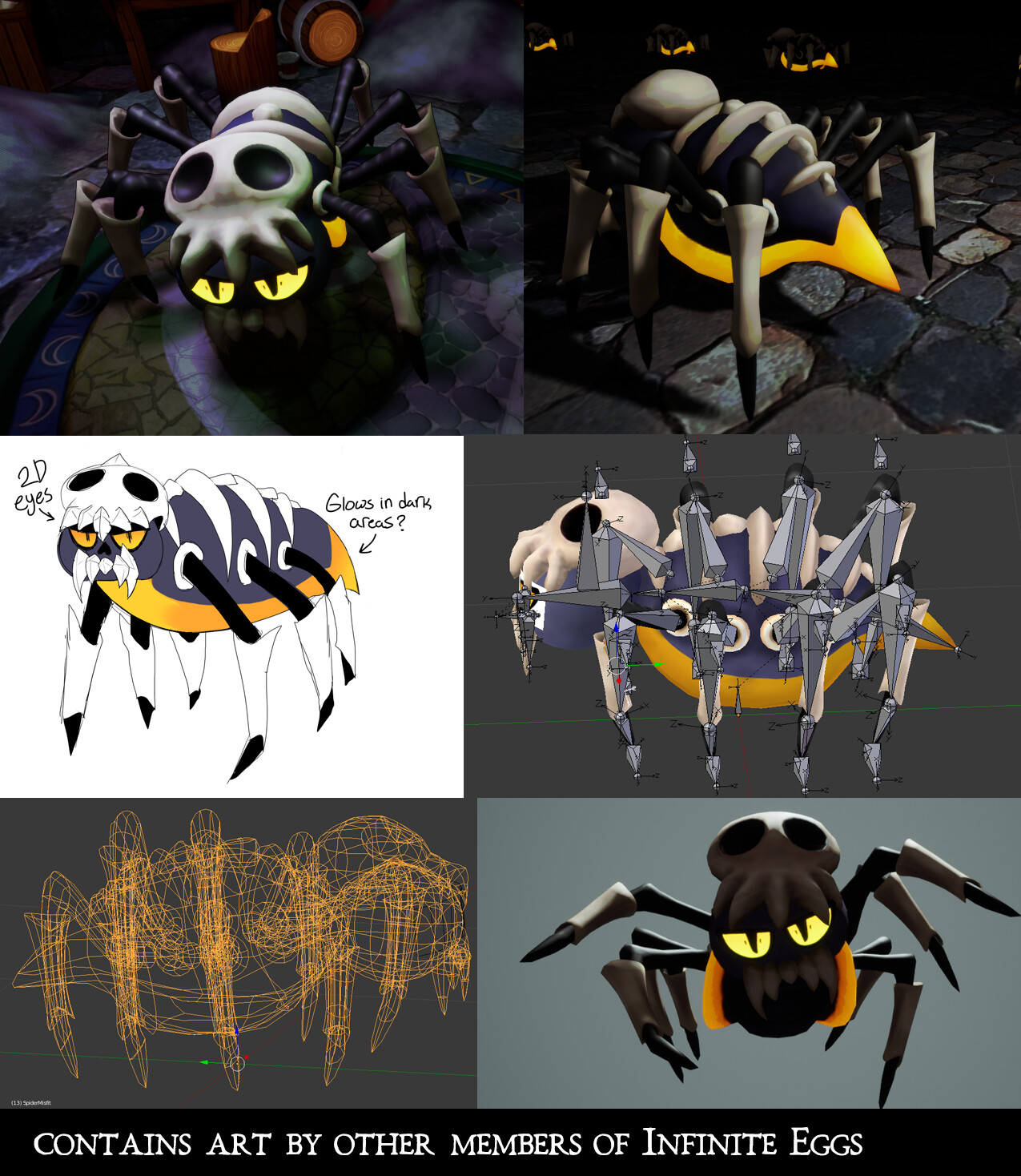 ArtStation - Spider Misfit enemy from Olliday