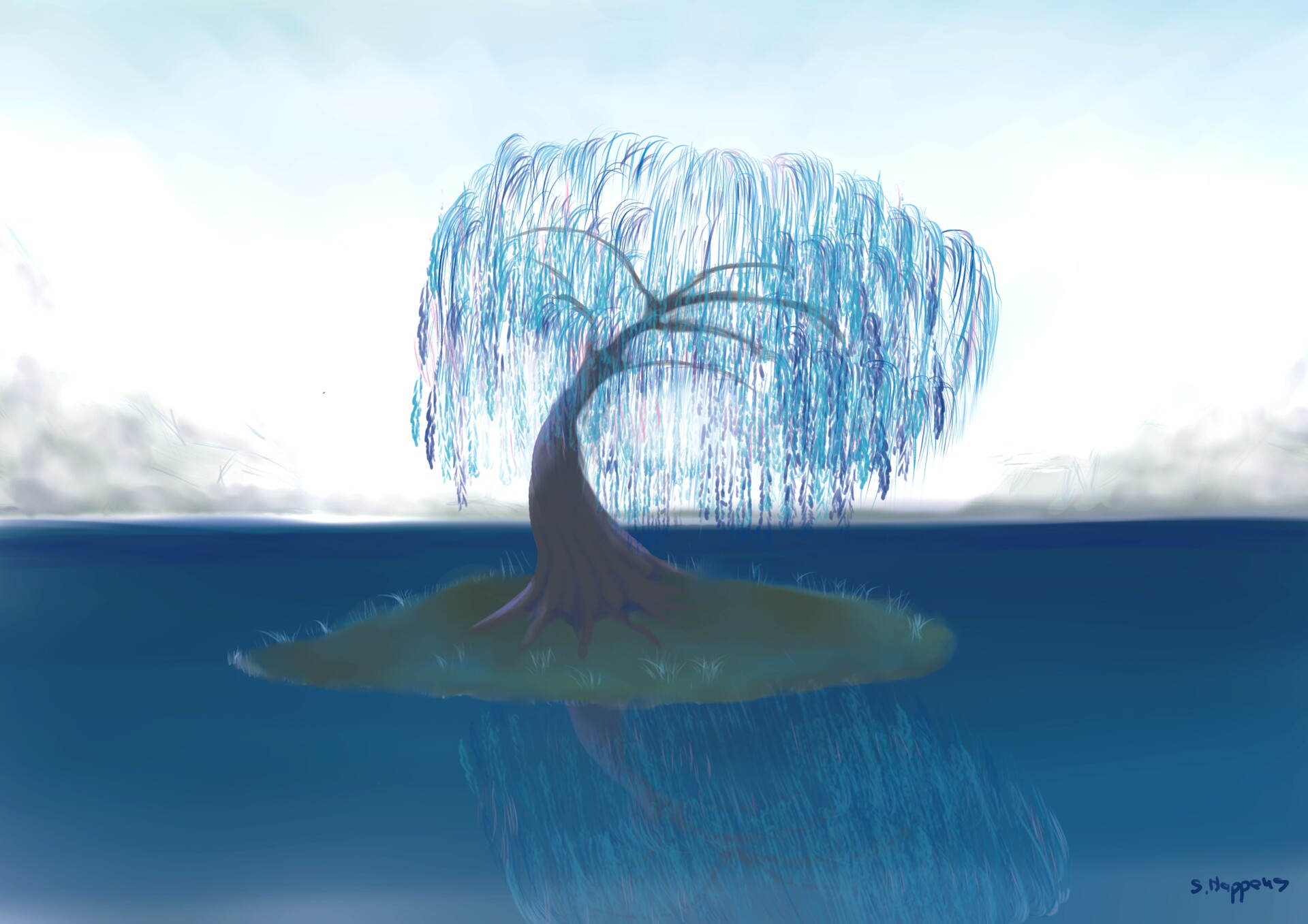 ArtStation - Tree. Water. Island. Ice.