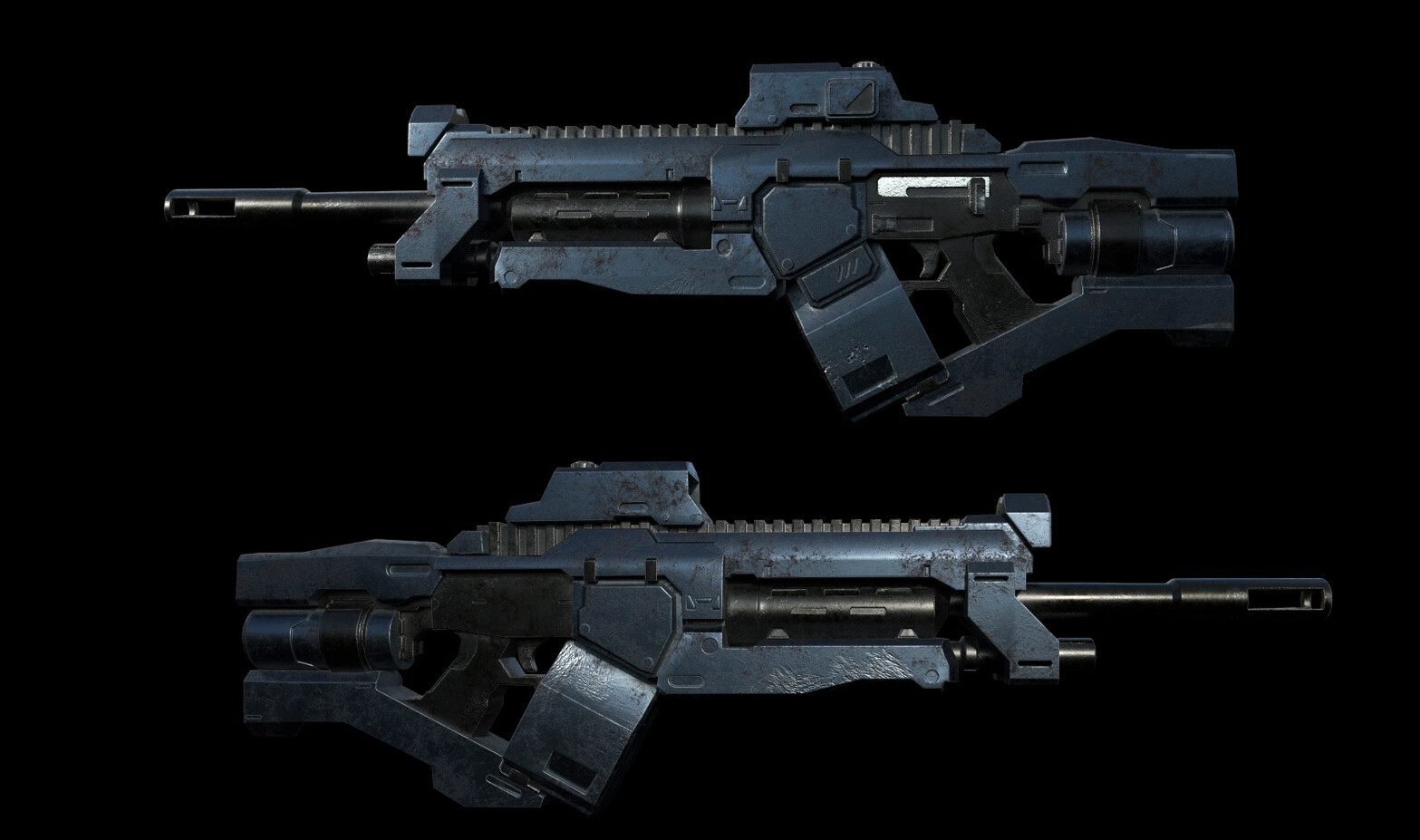 ArtStation - My first Sci Fi gun