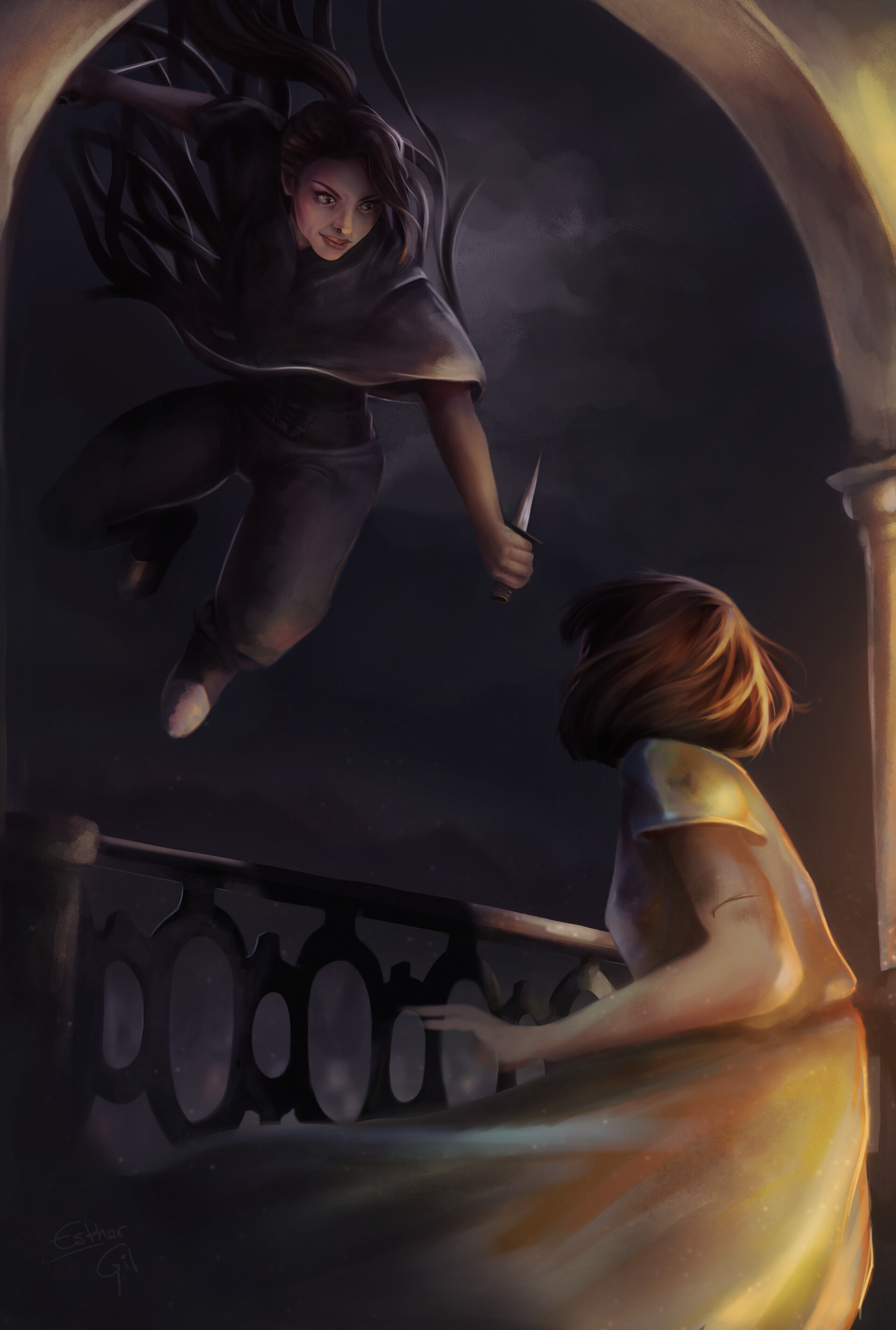 ArtStation - Shan vs Vin - Mistborn