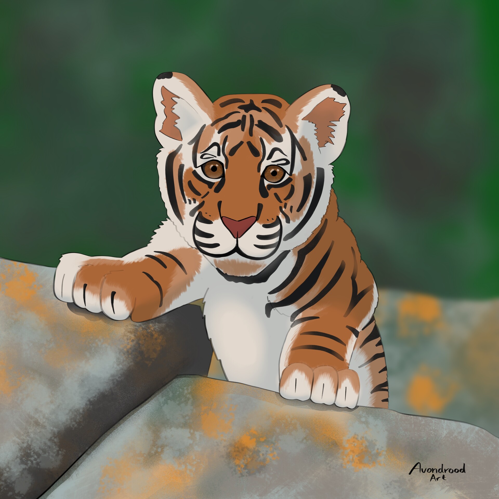 ArtStation - Little tiger