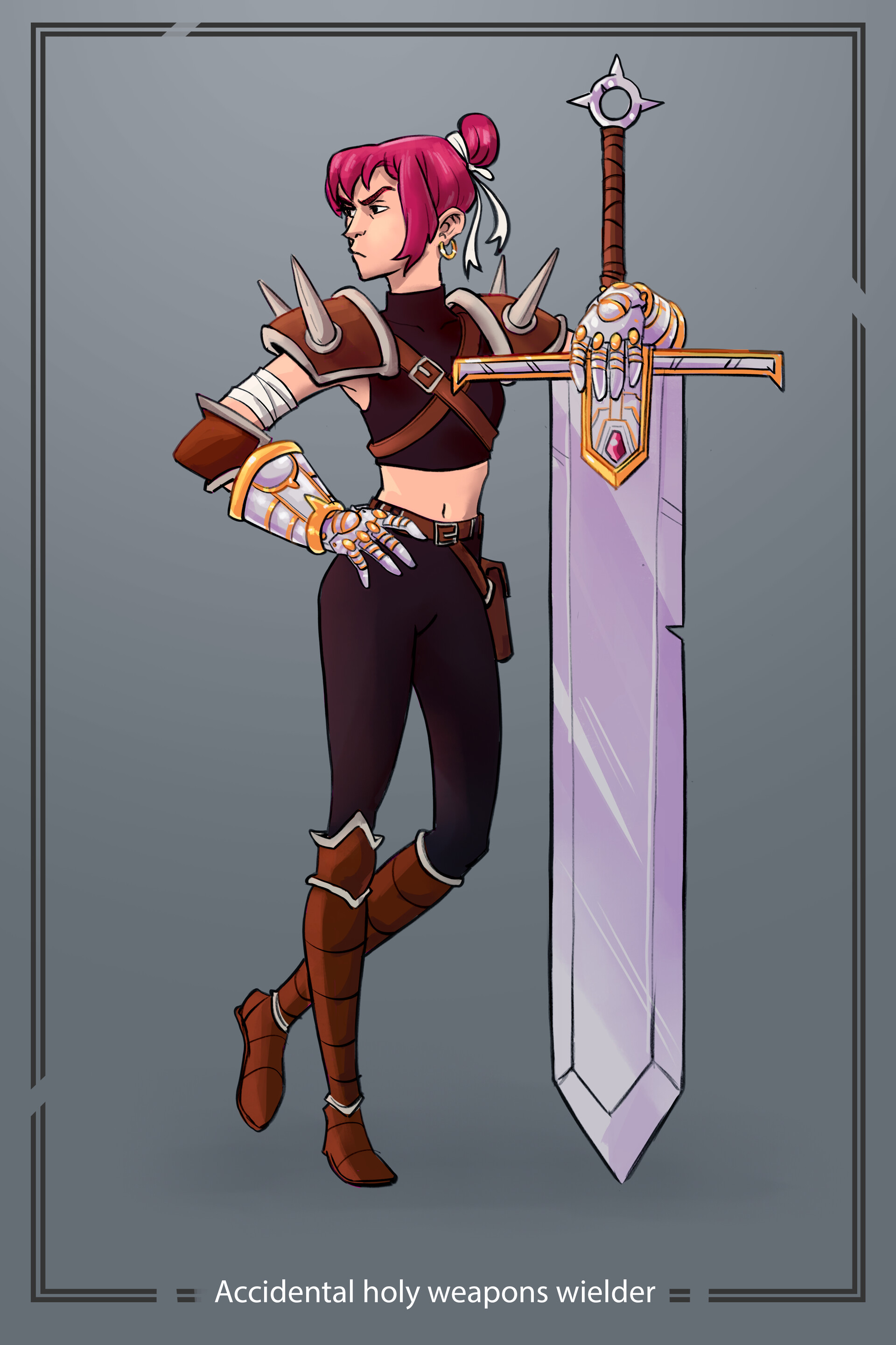 ArtStation - Accidental holy weapon wielder