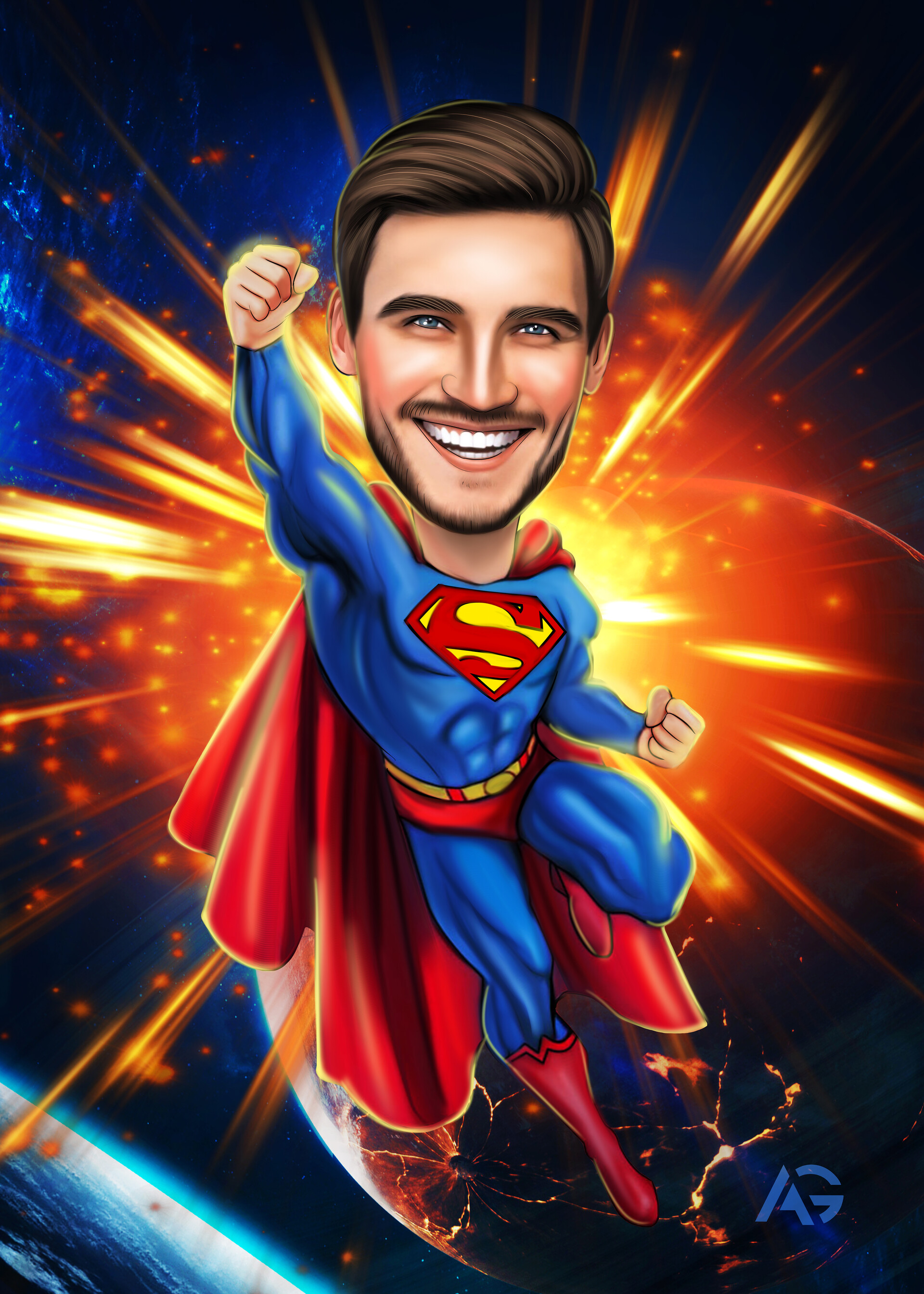 ArtStation - Caricature Superman