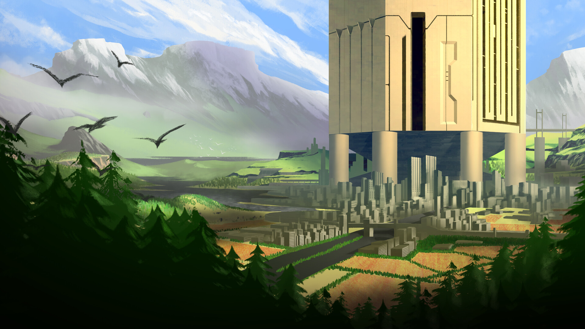 ArtStation - The 6 tower