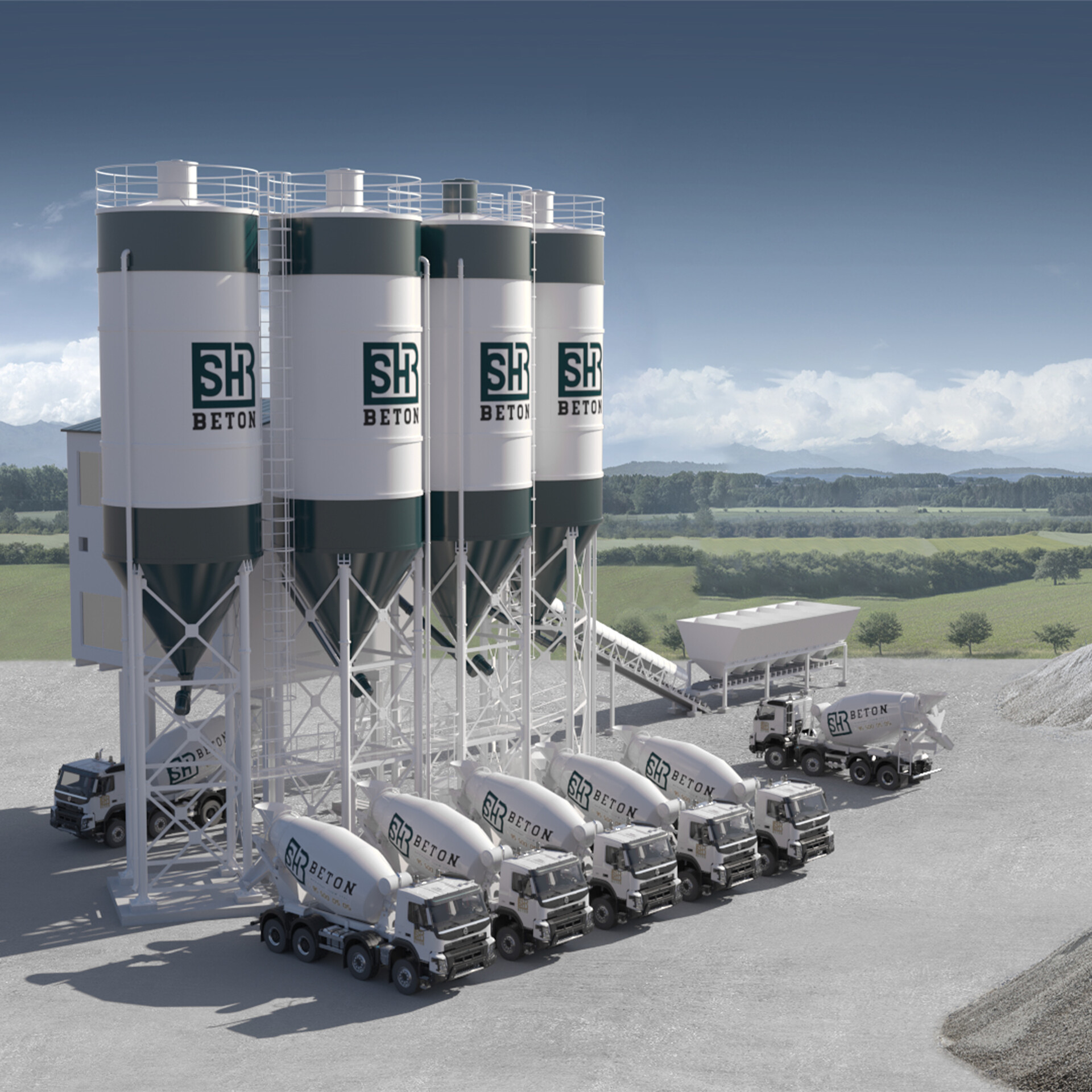 ArtStation - 3D concrete factory presentation