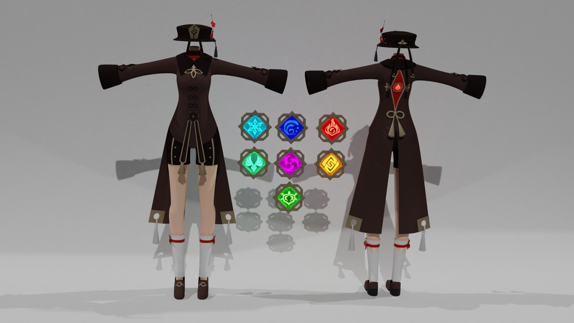 ArtStation - Hu tao clothes