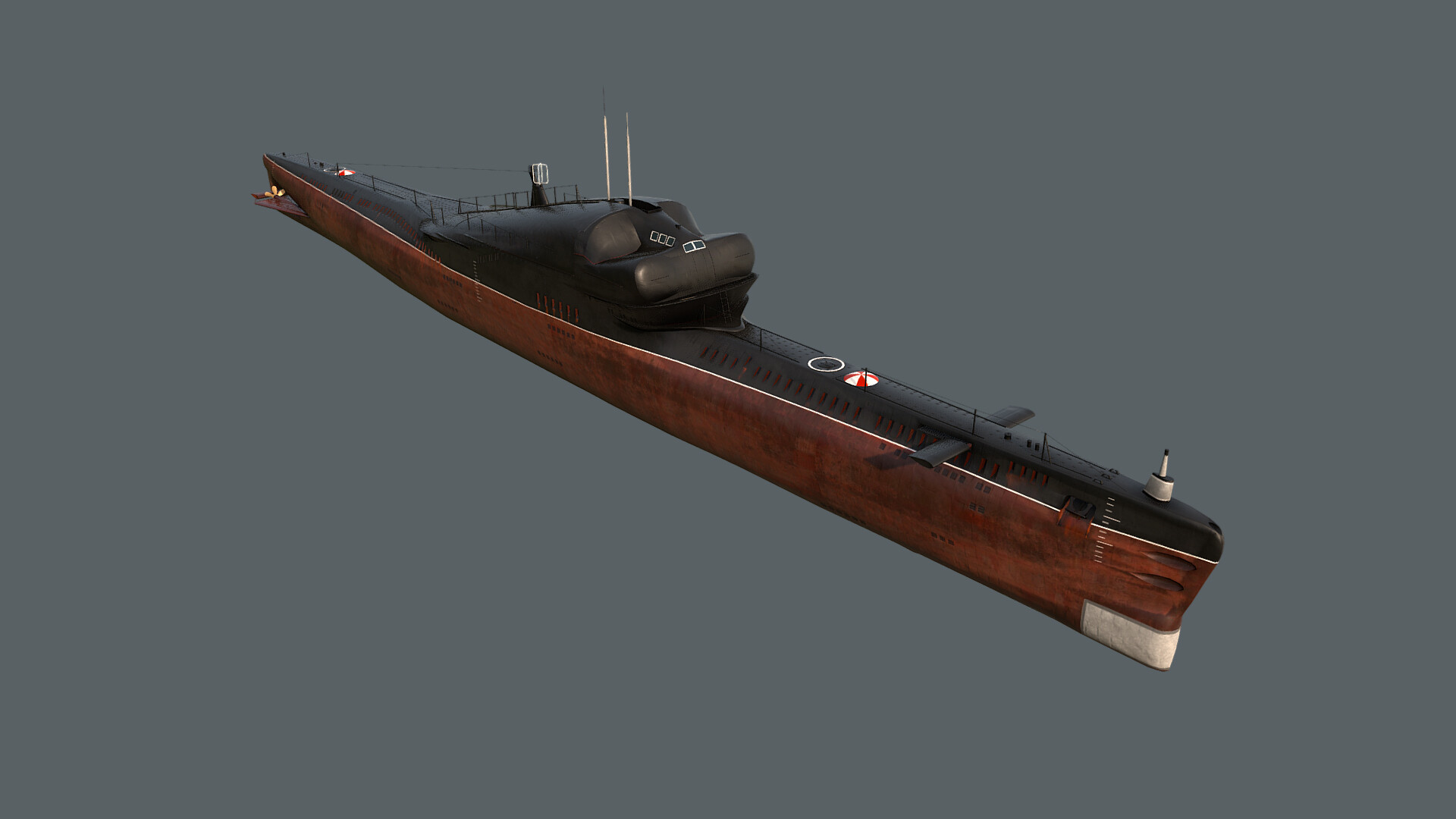 Tim Samedov - Project 665 Whiskey Long Bin submarine 3d model