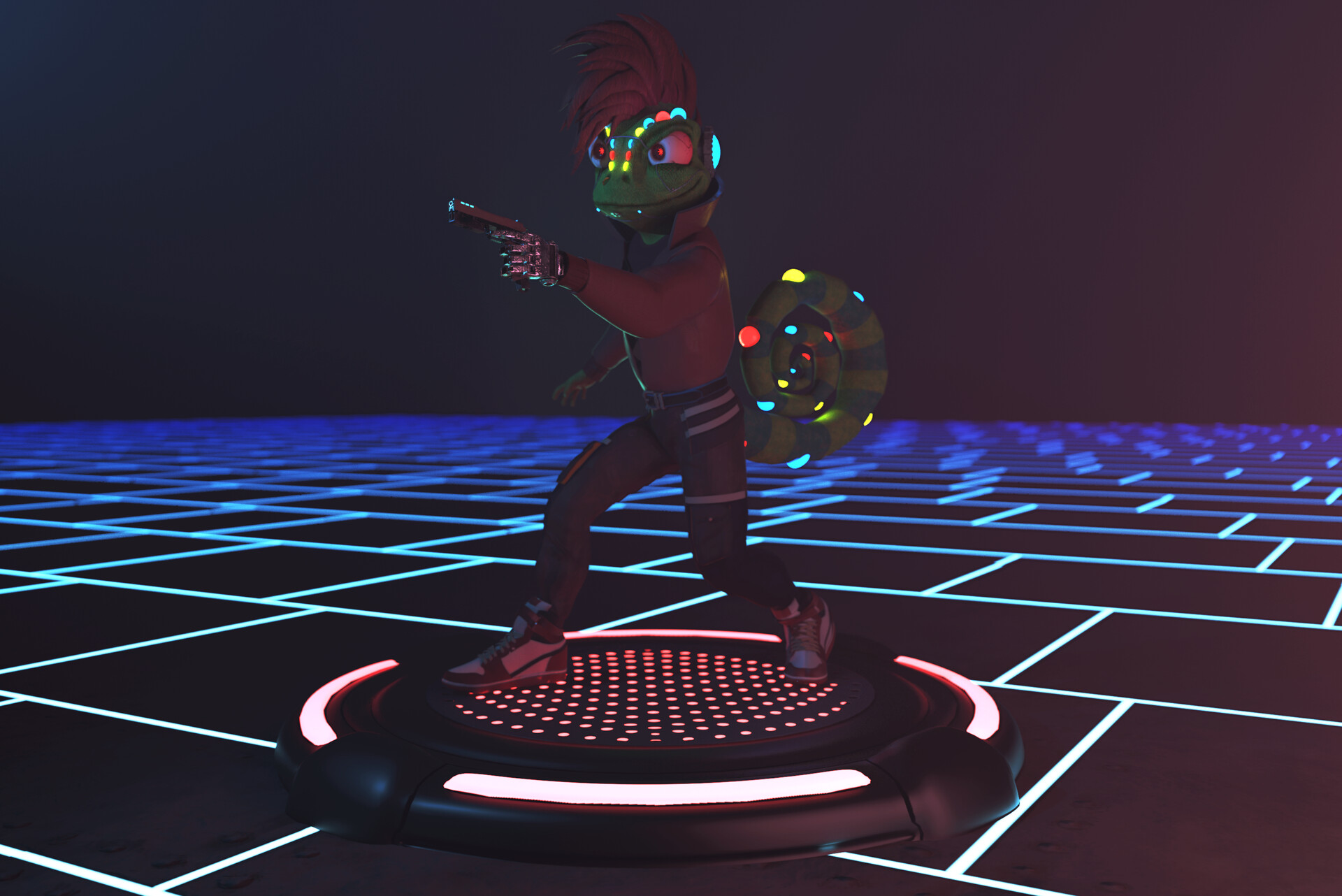 ArtStation - Gallus the chameleon