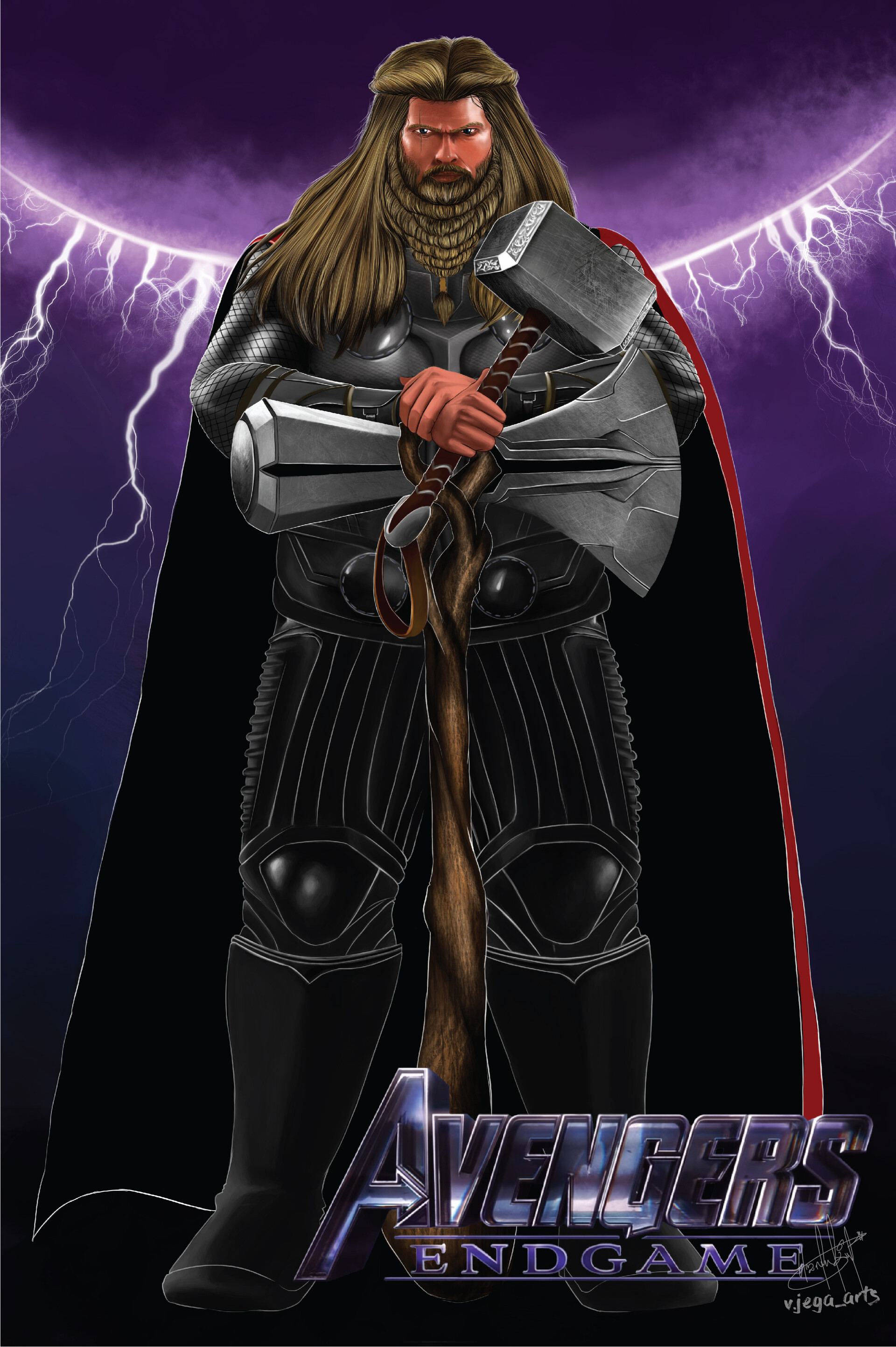 Jegarupan vathumalai - Thor Endgame Digital Painting