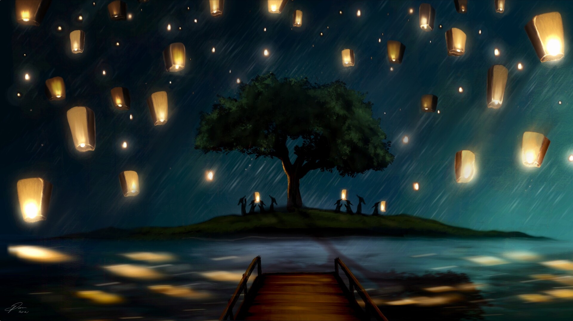 ArtStation - Flying Lanterns