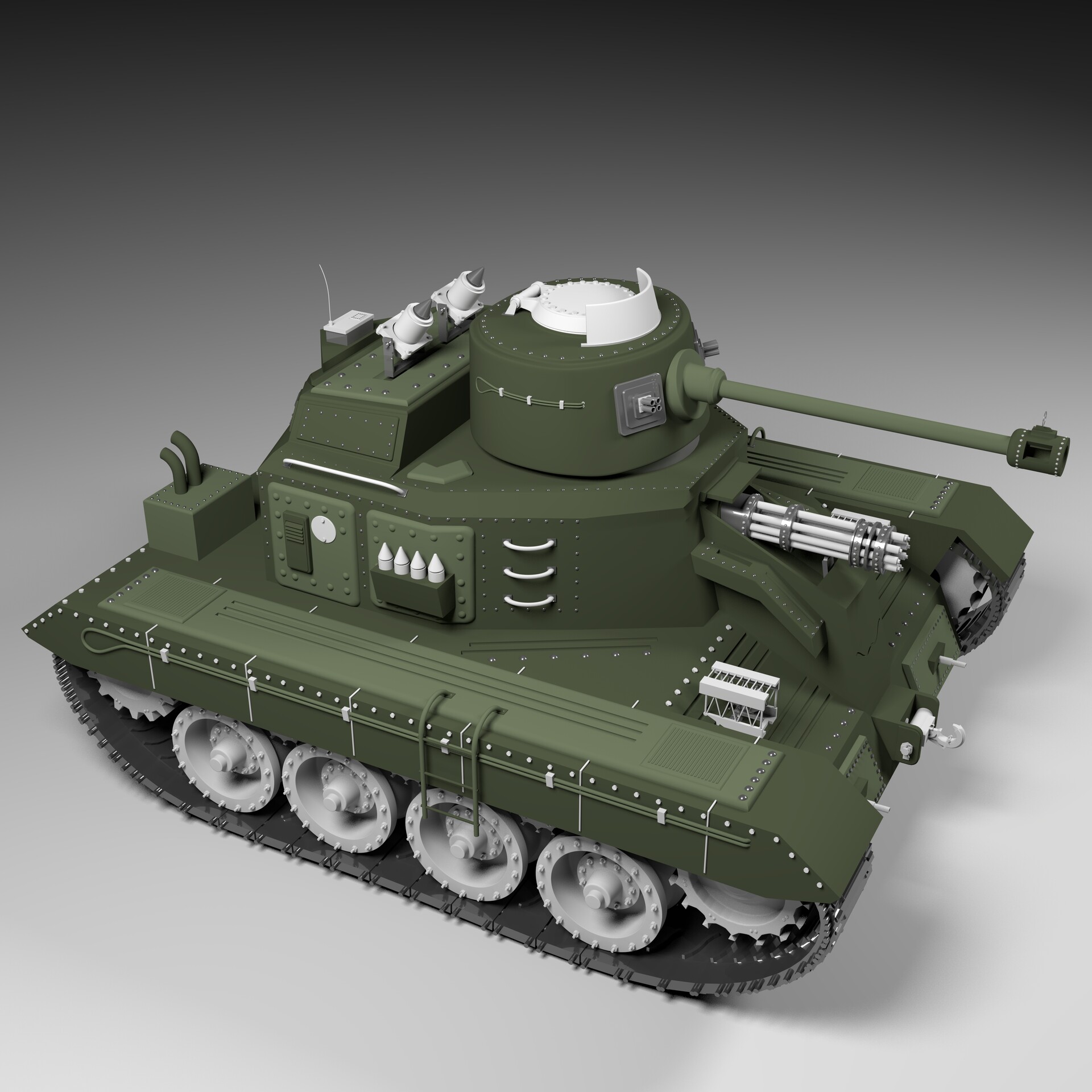 ArtStation - ARMY TANK MODEL
