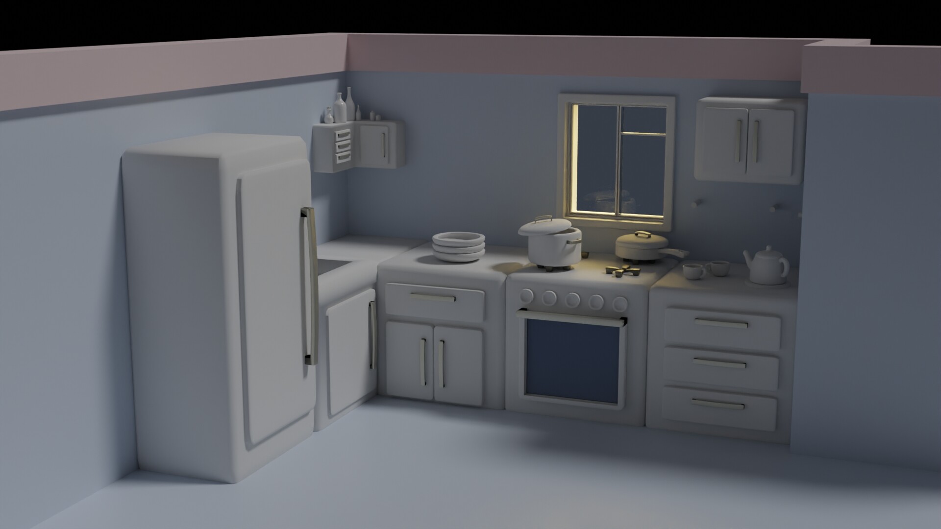 ArtStation - Kitchen low poly