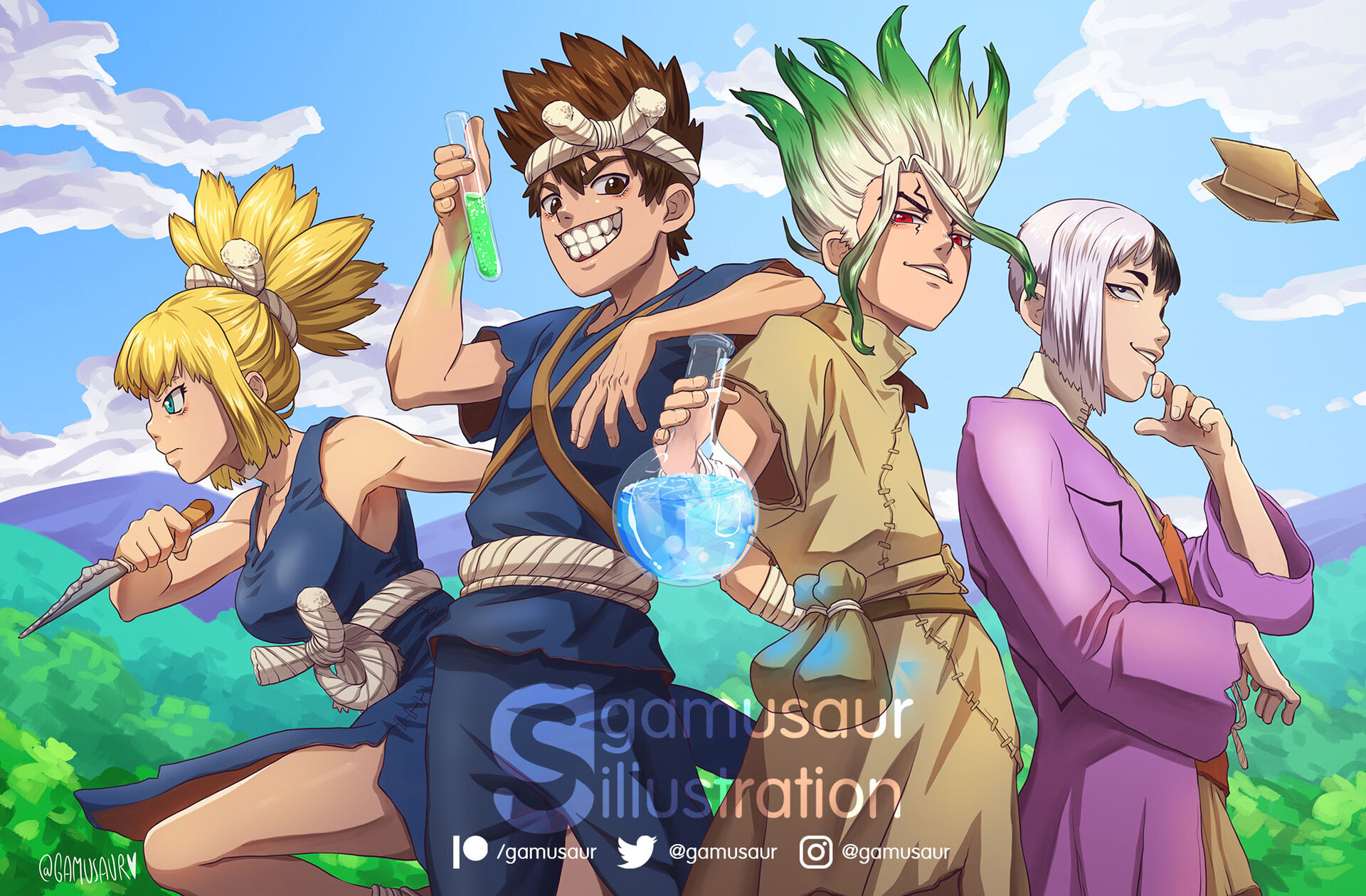 ArtStation - Dr.Stone main characters