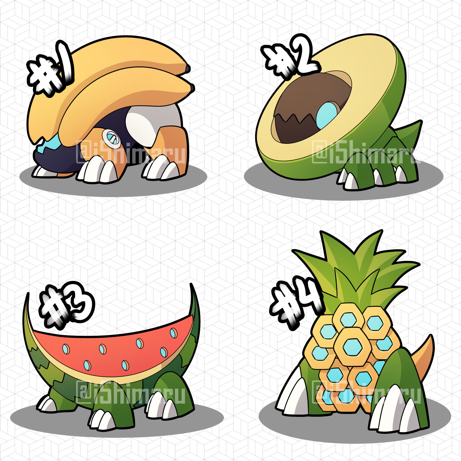 ArtStation - Adopt 275 : Mecha Fruit