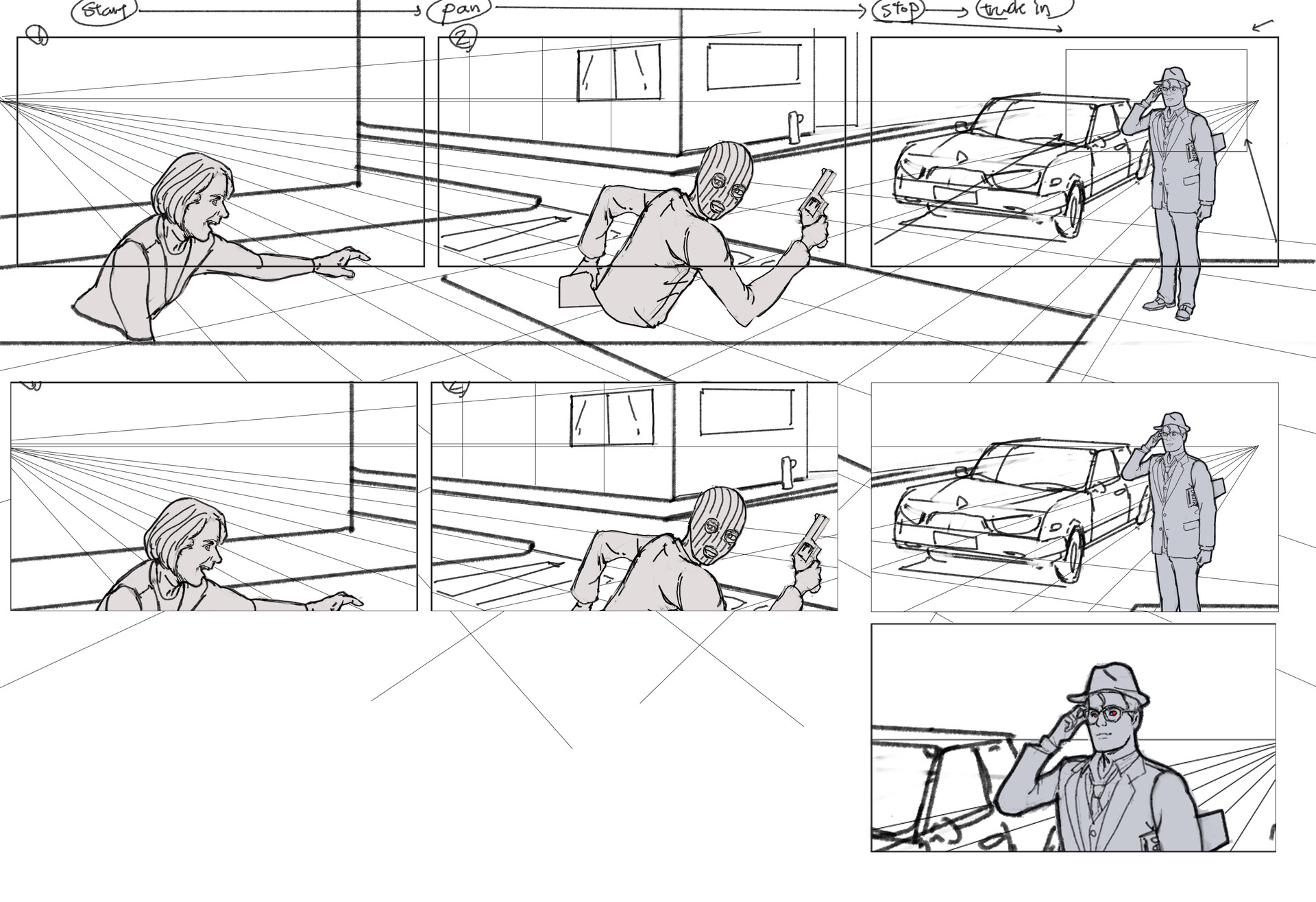 ArtStation - superman storyboard practice