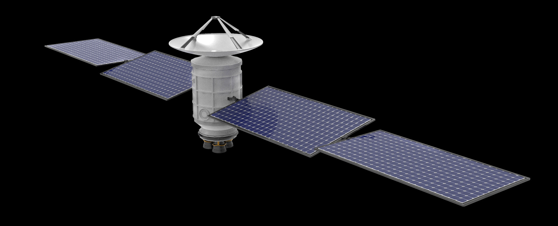 ArtStation - Satellite With Solar Panels