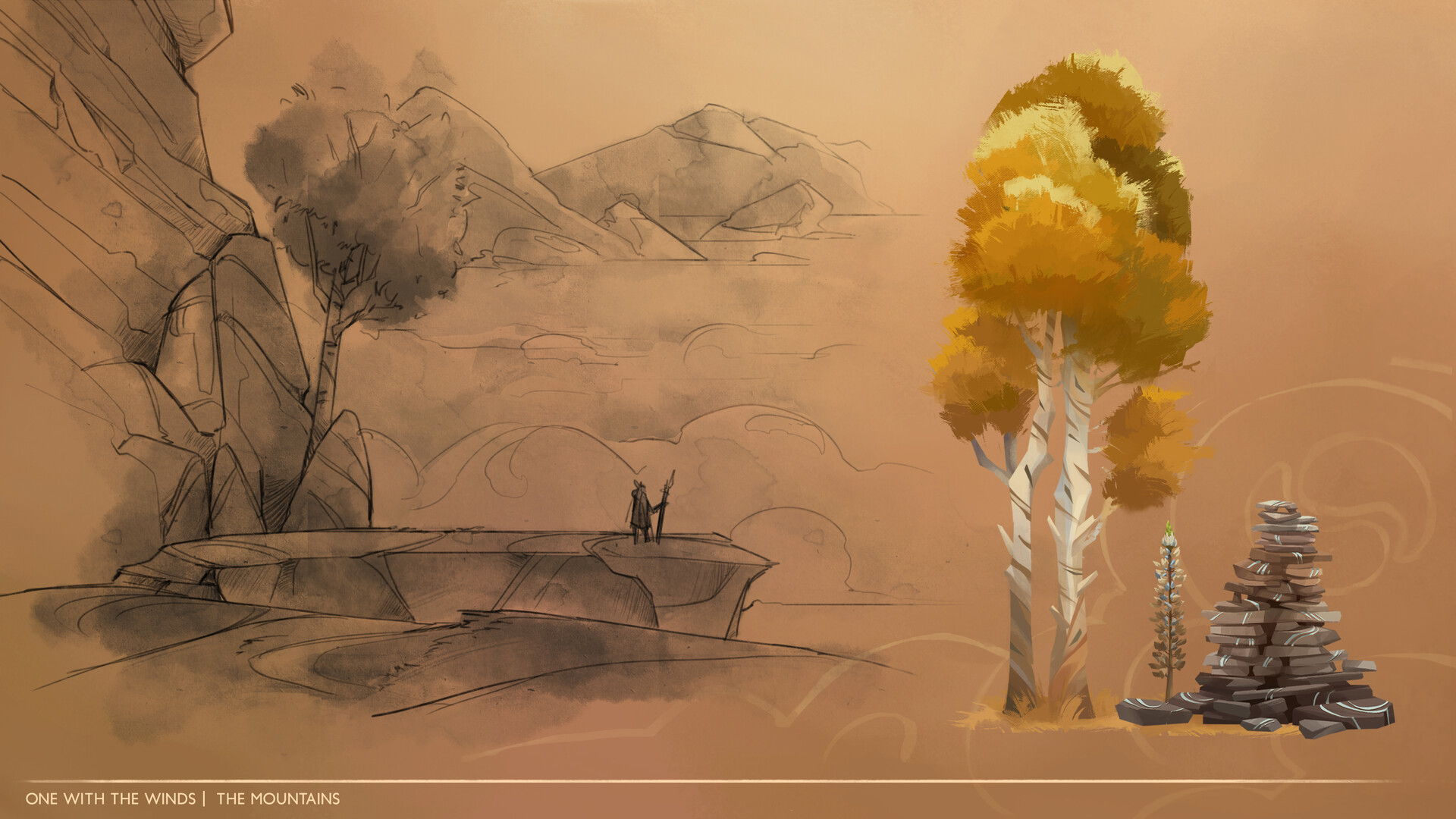 Catarina Pulli - Concept Artist/Illustrator - The Aurae: The mountains