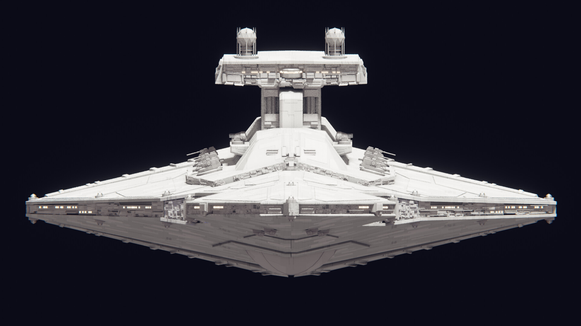 ArtStation - 700m Fel Imperium Heavy Cruiser (2020)