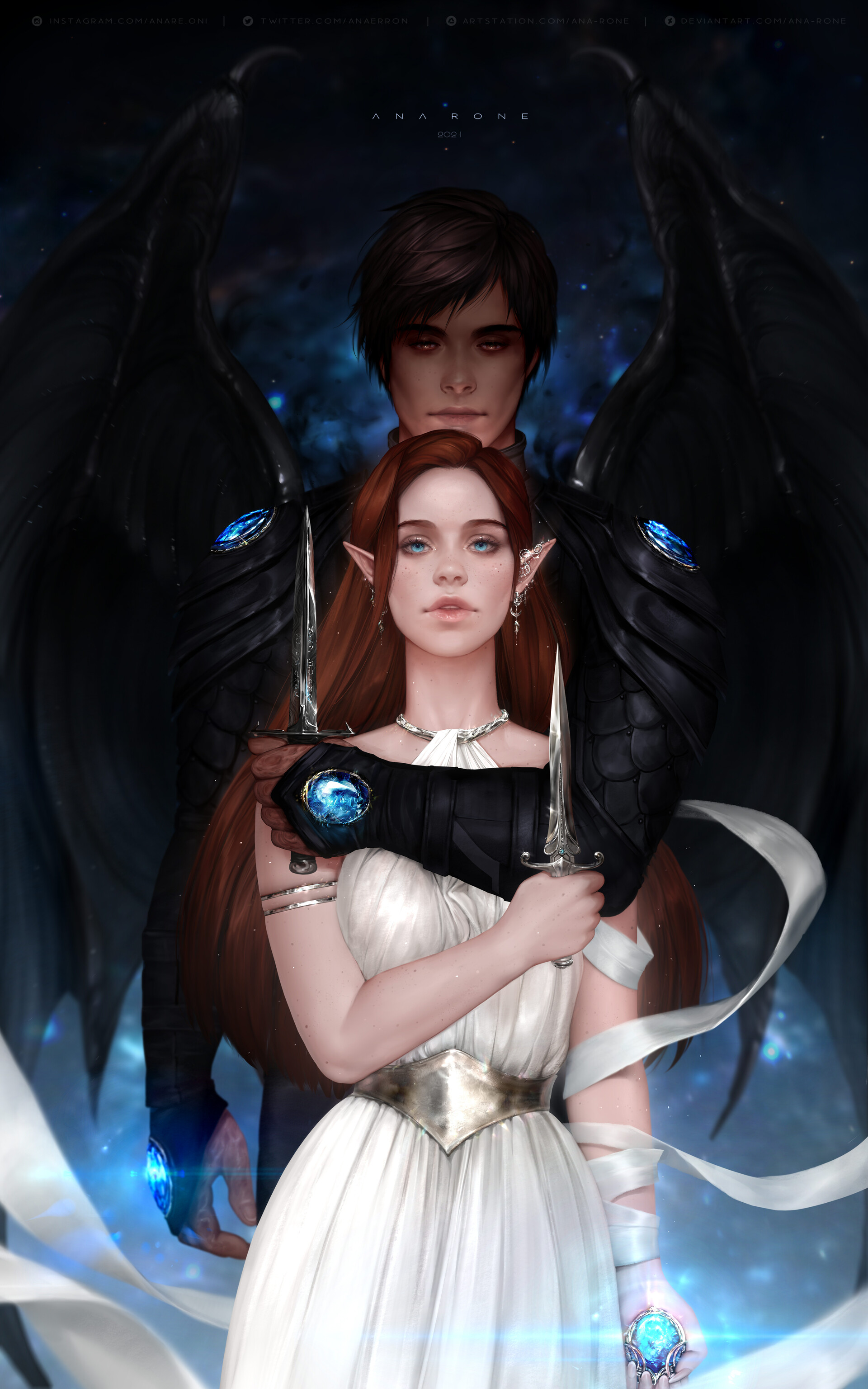Artstation Gwyn And Azriel
