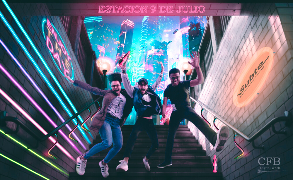 ArtStation - HAVING FUN NEON CITY