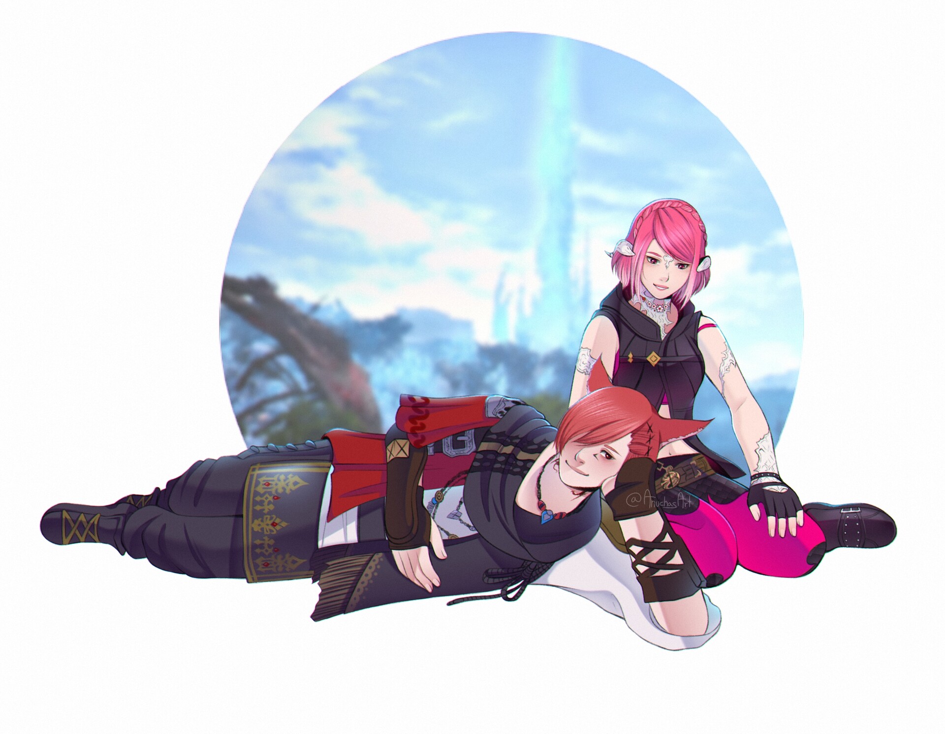 ArtStation - G'raha and Aely (Comission)