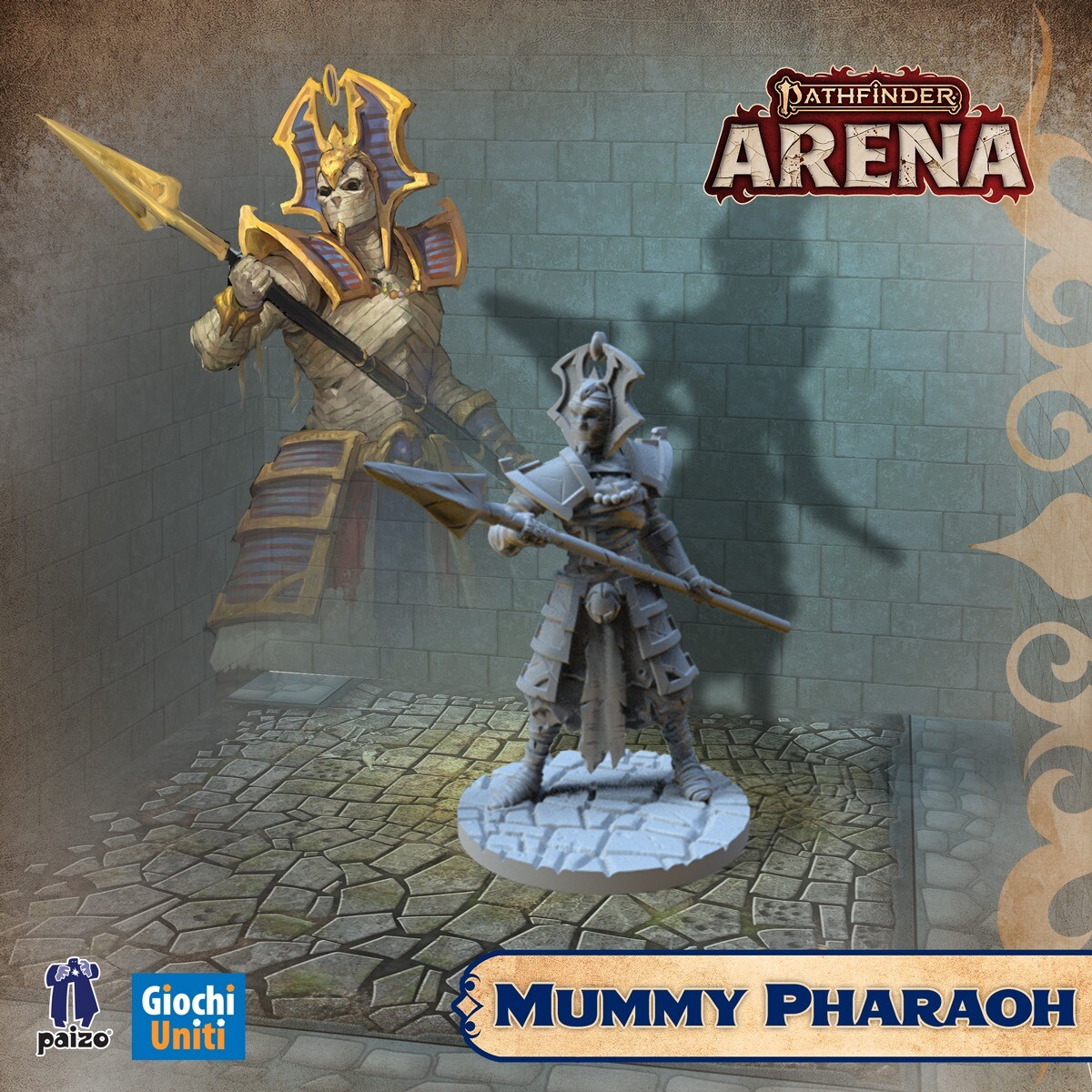 ArtStation - Mummy Pharaoh miniature for Pathfinder Arena