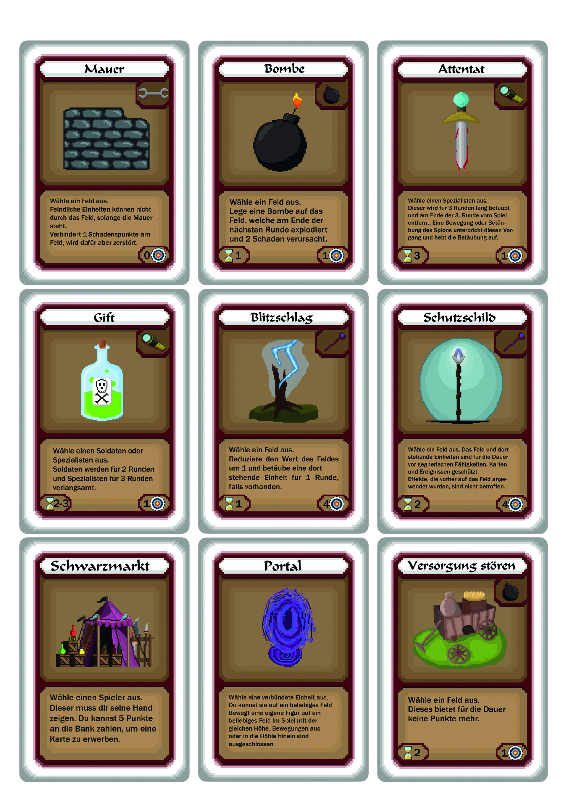 Board Game Card Template