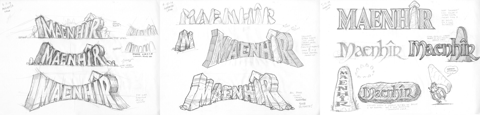 Ste Pickford - Logo - Maenhir