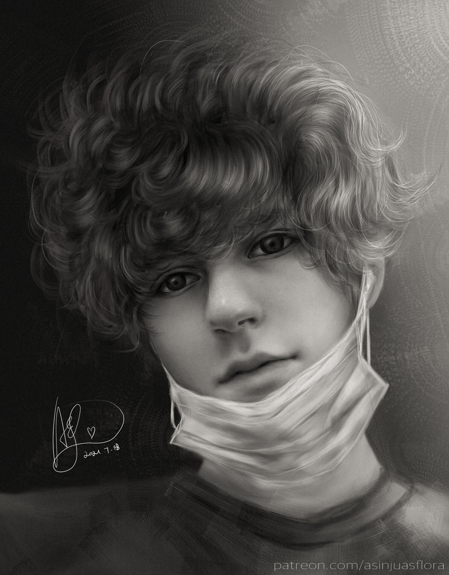 ArtStation - Painting a cute guy (portrait study)