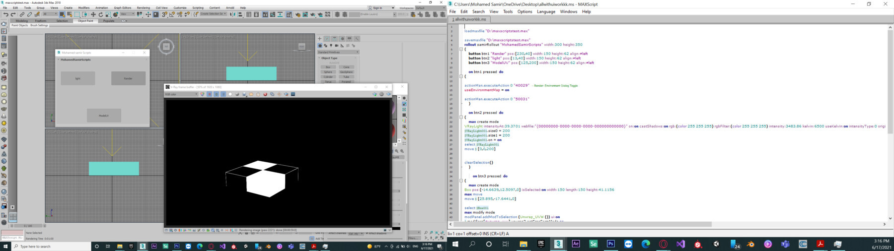 ArtStation - Small Automatic 3D studio Max script to make automatic ...