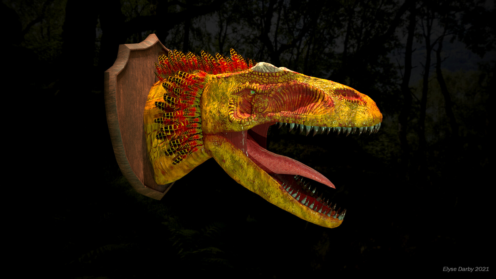 ArtStation - Allosaurus Head