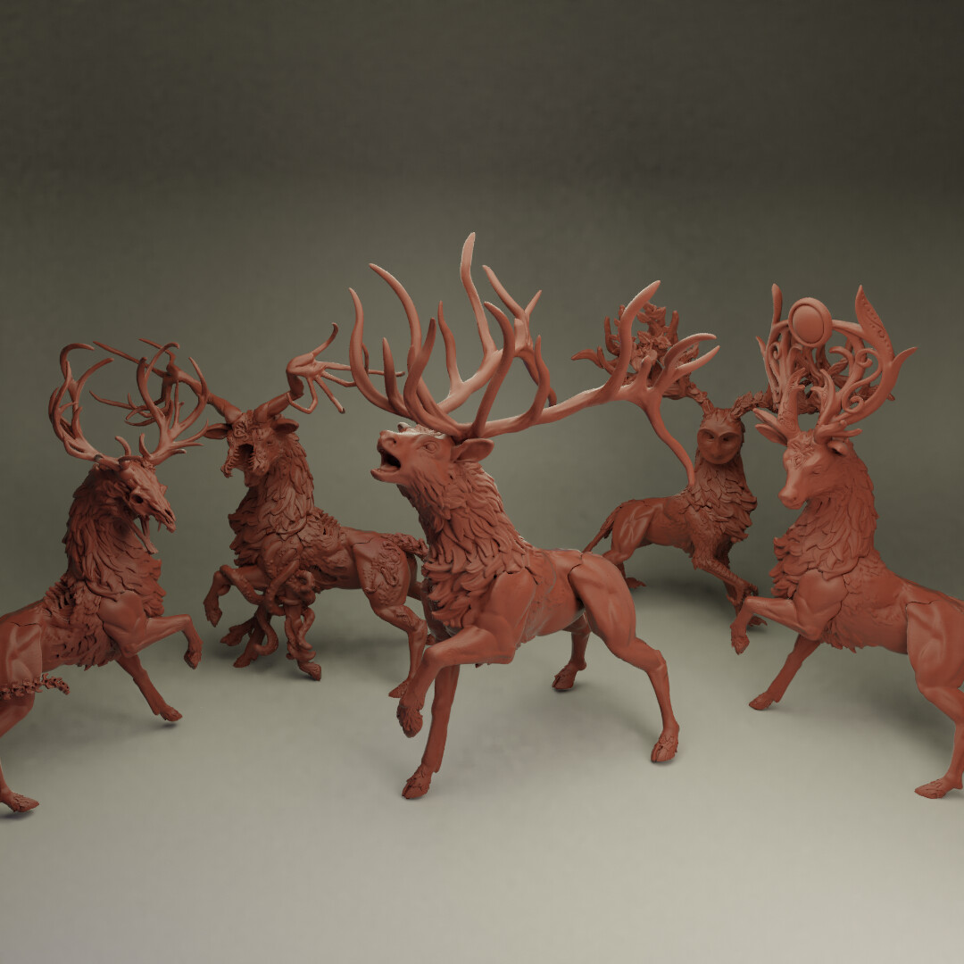 ArtStation - The Deer Gods