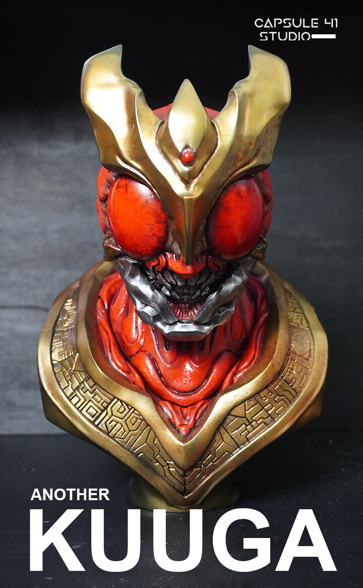 Tetsuo Shima - Another Kuuga Head Bust Painting . ヘッドバスト塗装工程 . 另一个空我头像涂装