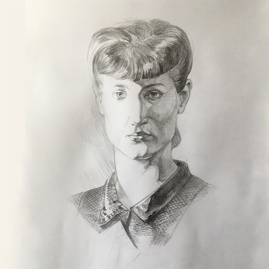 ArtStation - Pencil study - Rachel from Blade Runner