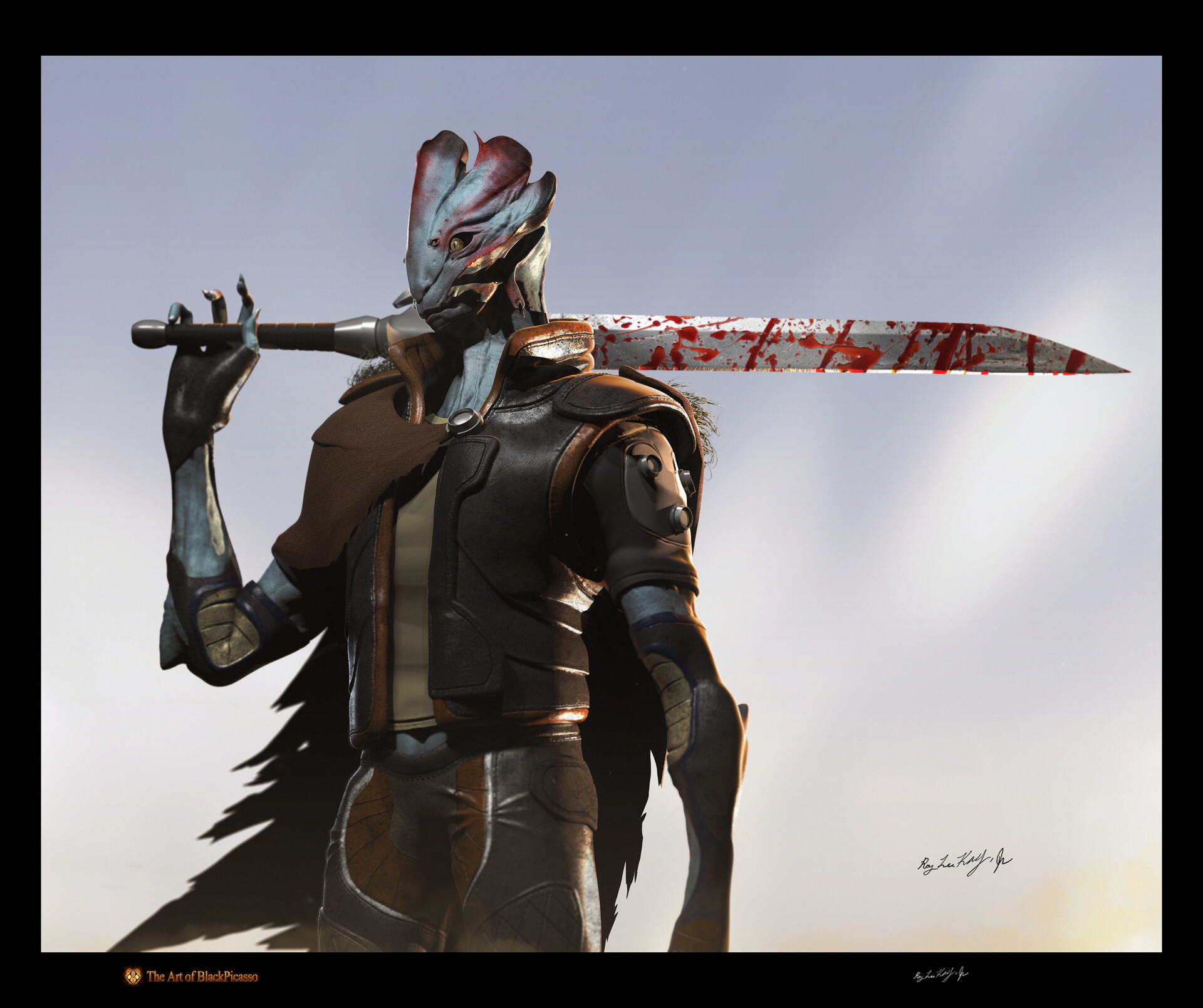 ArtStation - Guarde the alien bounty hunter