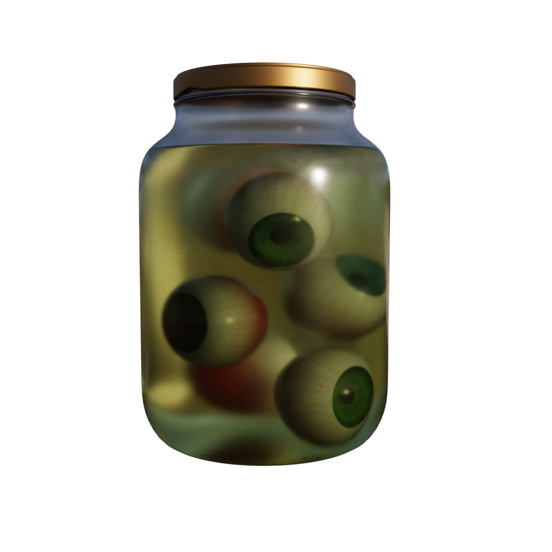 Halloween Eyeballs In A Jar