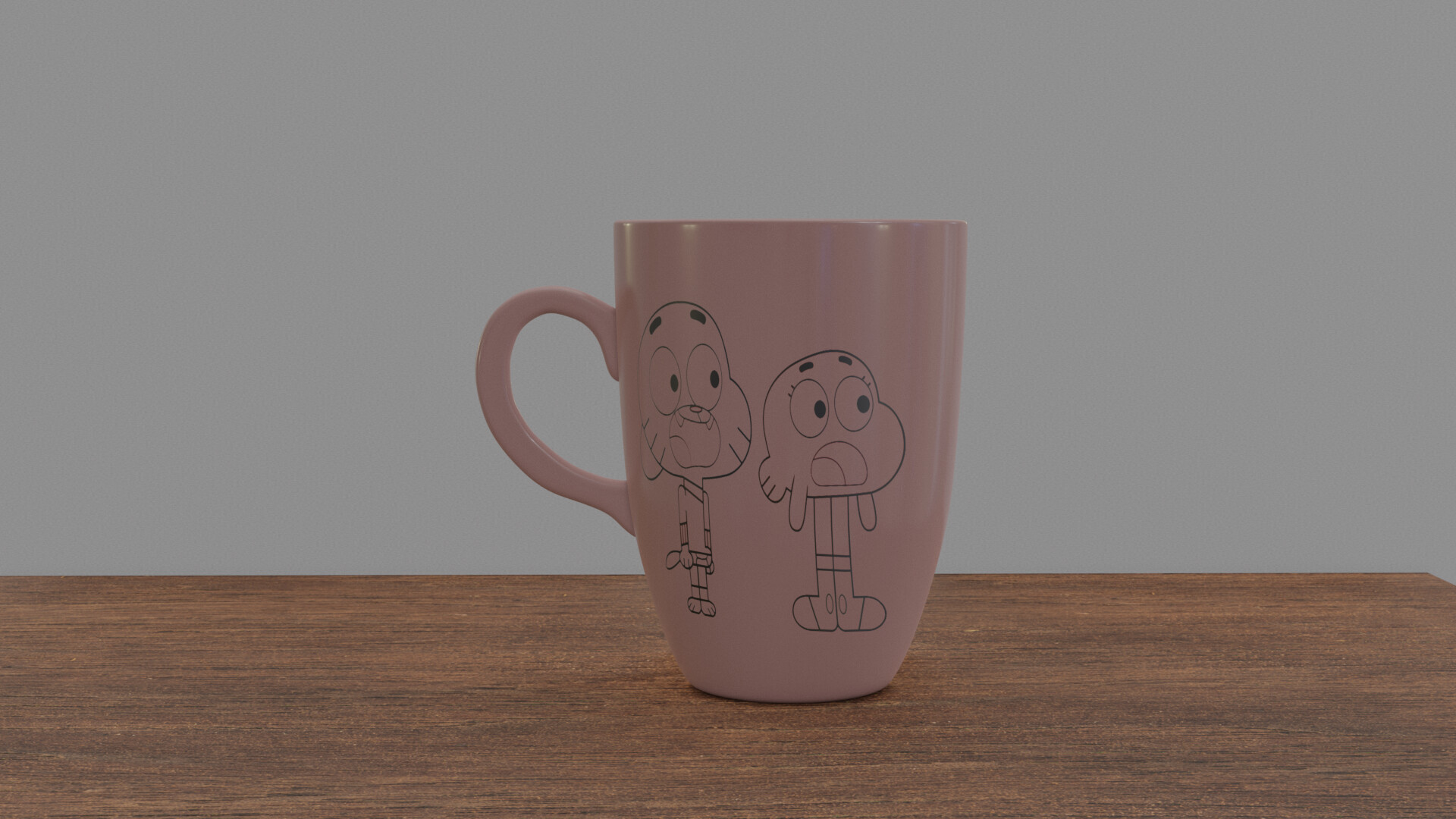 ArtStation - Old Rose Gumball And Darwin Mug